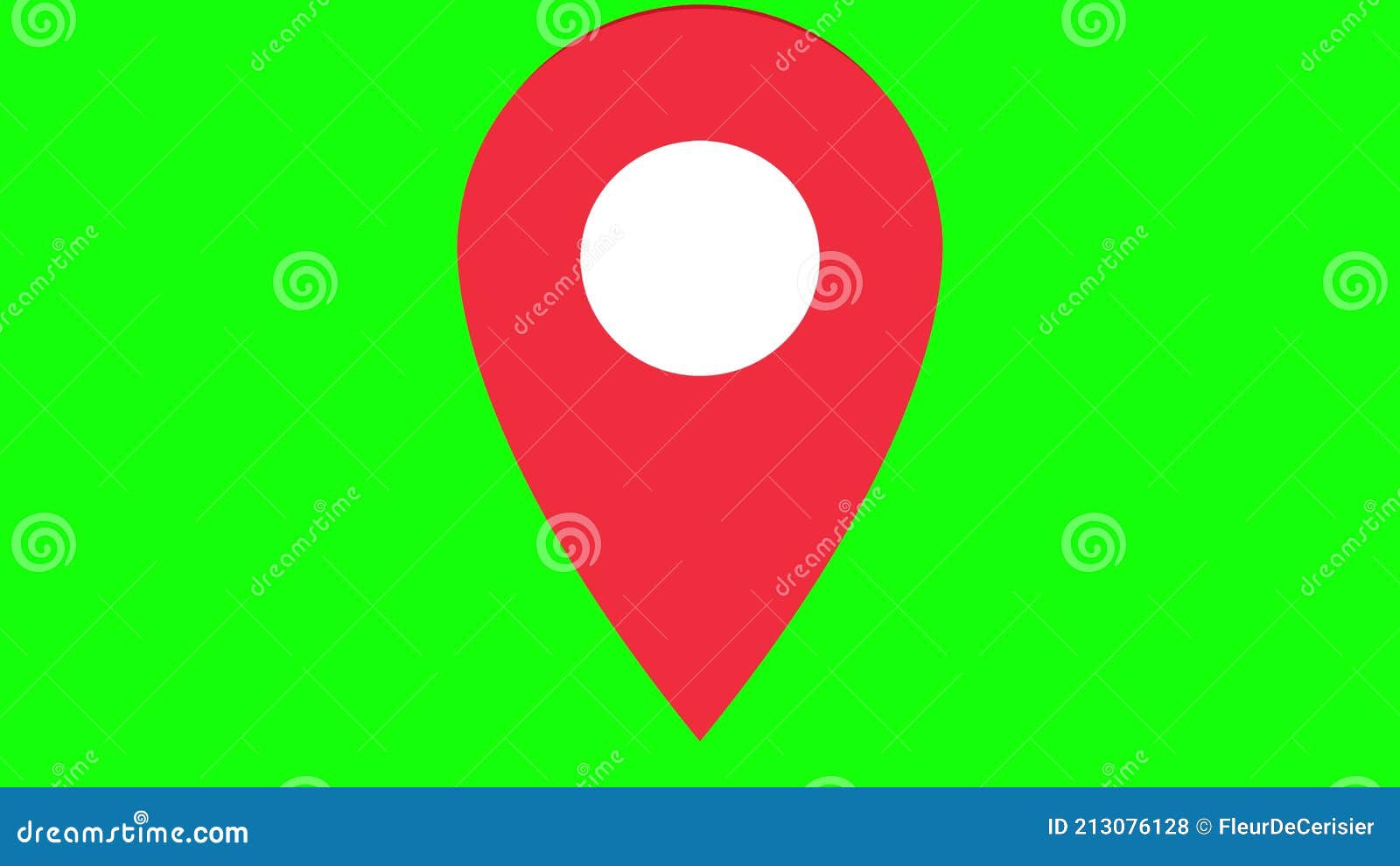 Location Pointer Icon. 4K Animation of the Pin Showing the GPS Location ...