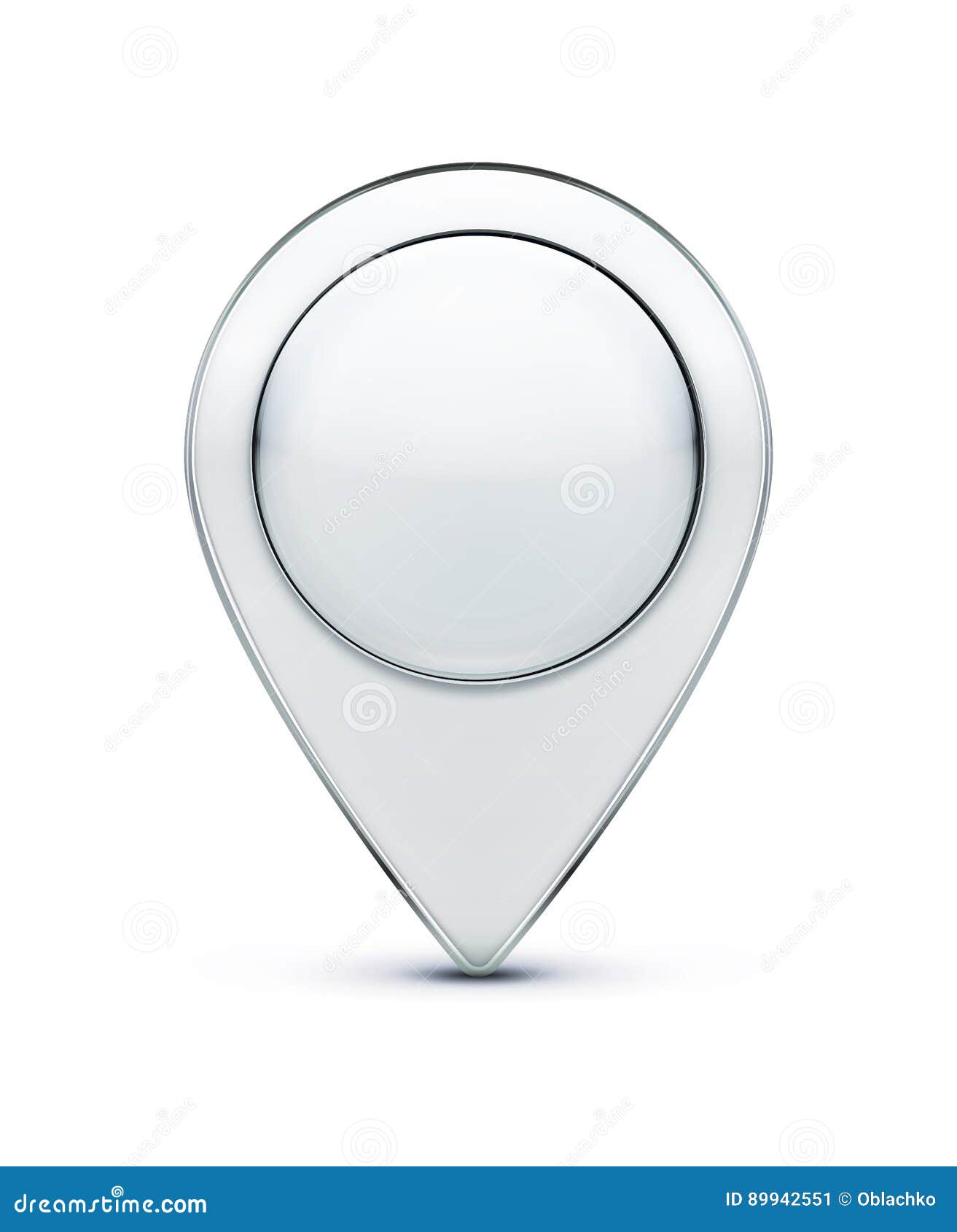 Location pointer icon stock vector. Illustration of color - 89942551