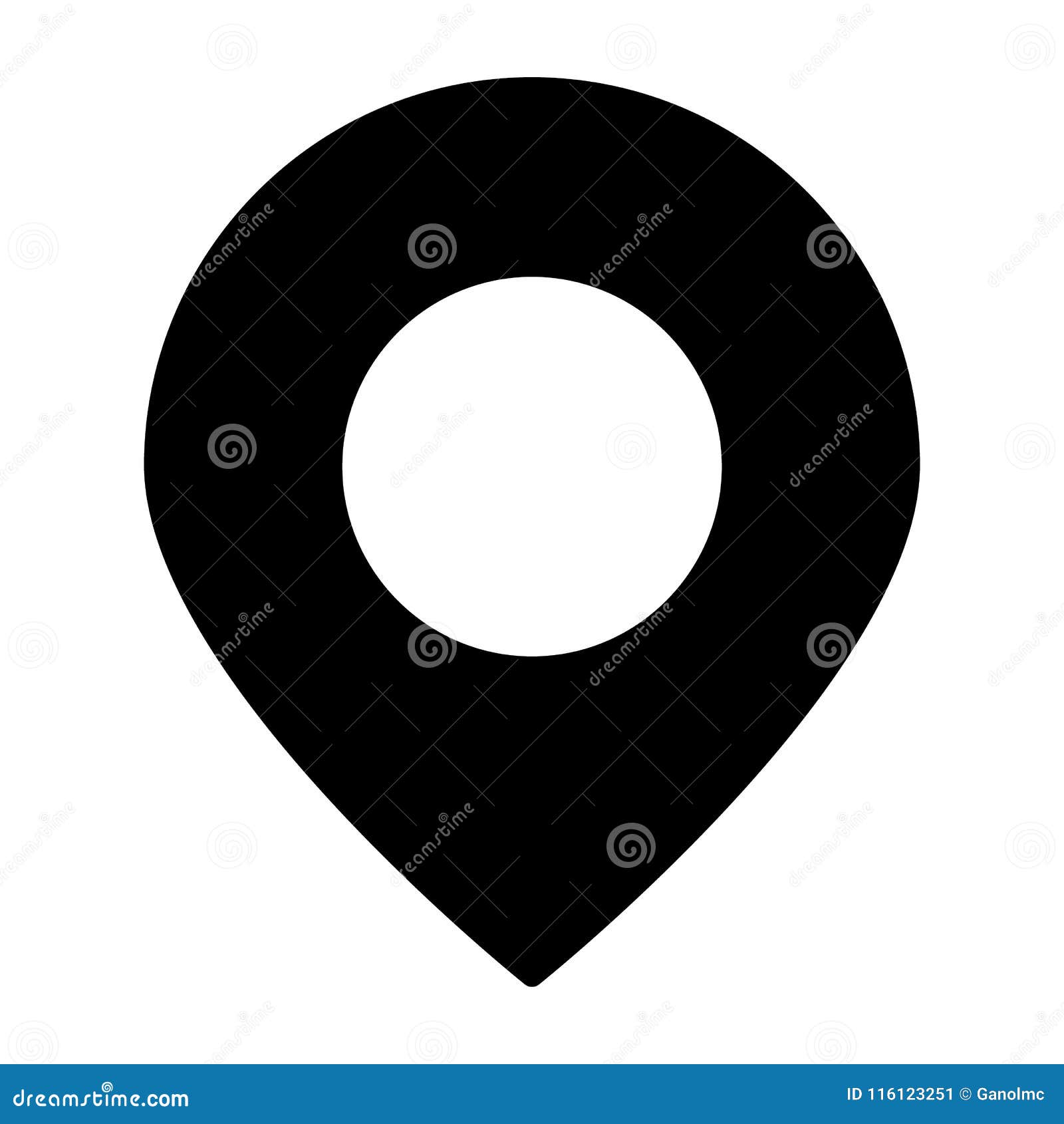 Location Pointer Icon. Vector Simple Minimal 96x96 Pictogram Stock ...