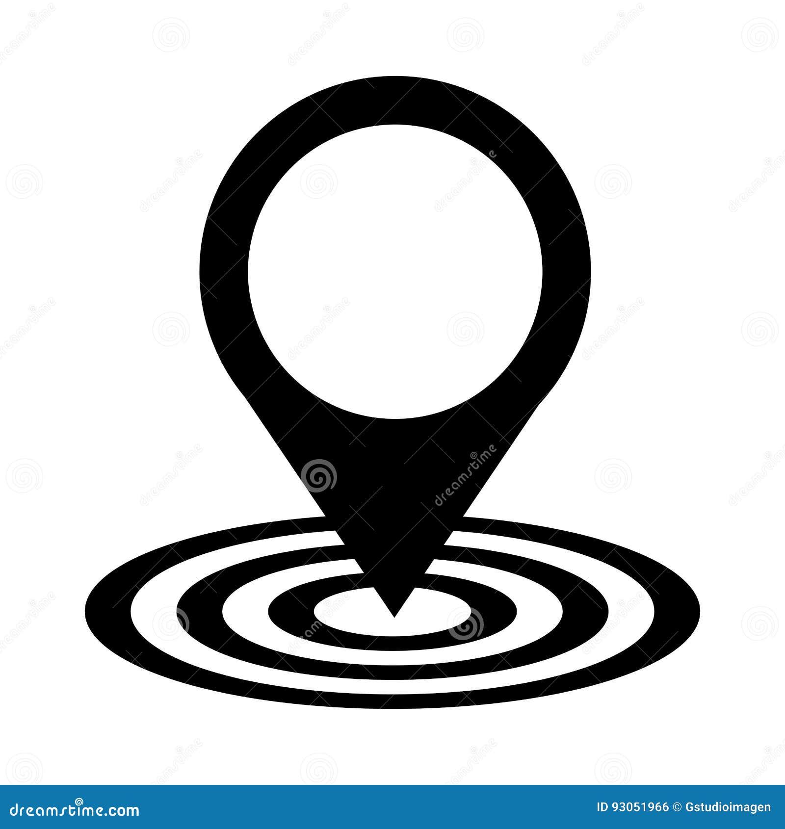 Location Pointer Isolated Icon Stock Vector - Illustration of location ...