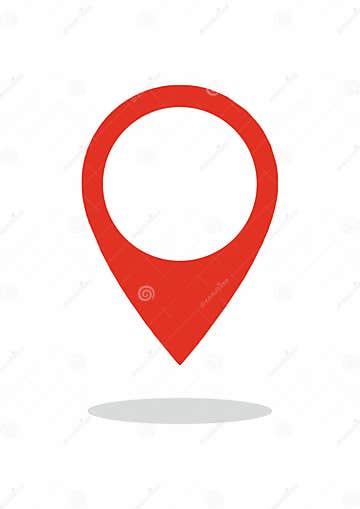 Location Red Icon Vector. Pin Sign Isolated on White Background Stock ... Location Red Icon Vector. Pin Sign Isolated on White Background Stock ...