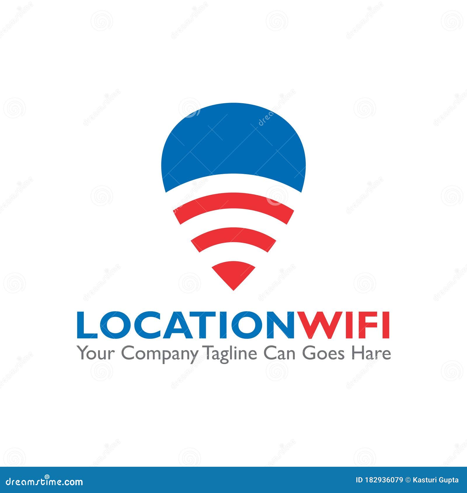 Location Remote Work Related Company Vector Logo Design Template Stock ...