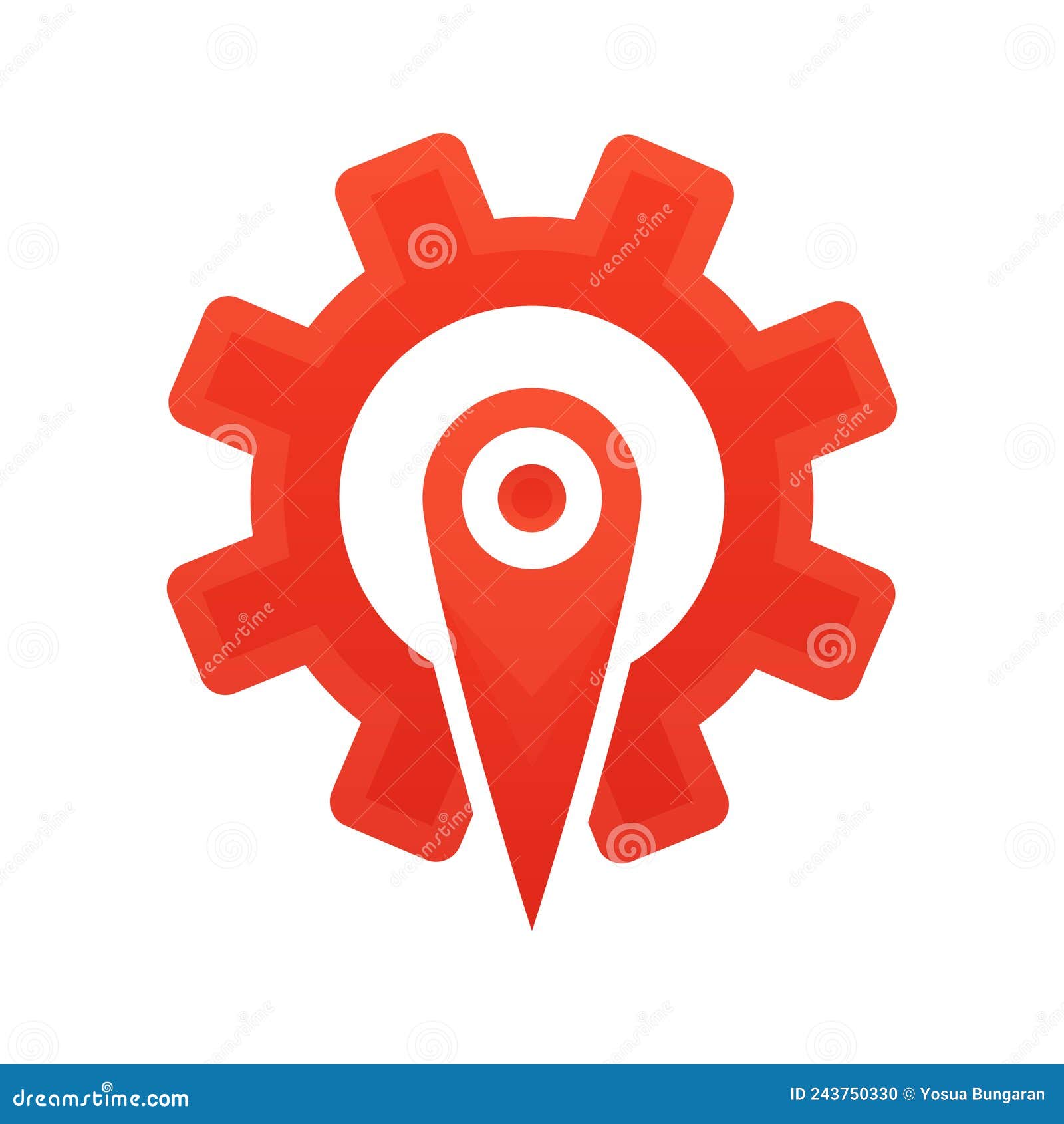 Location Service Logo Element Design Template Icon Stock Vector ...