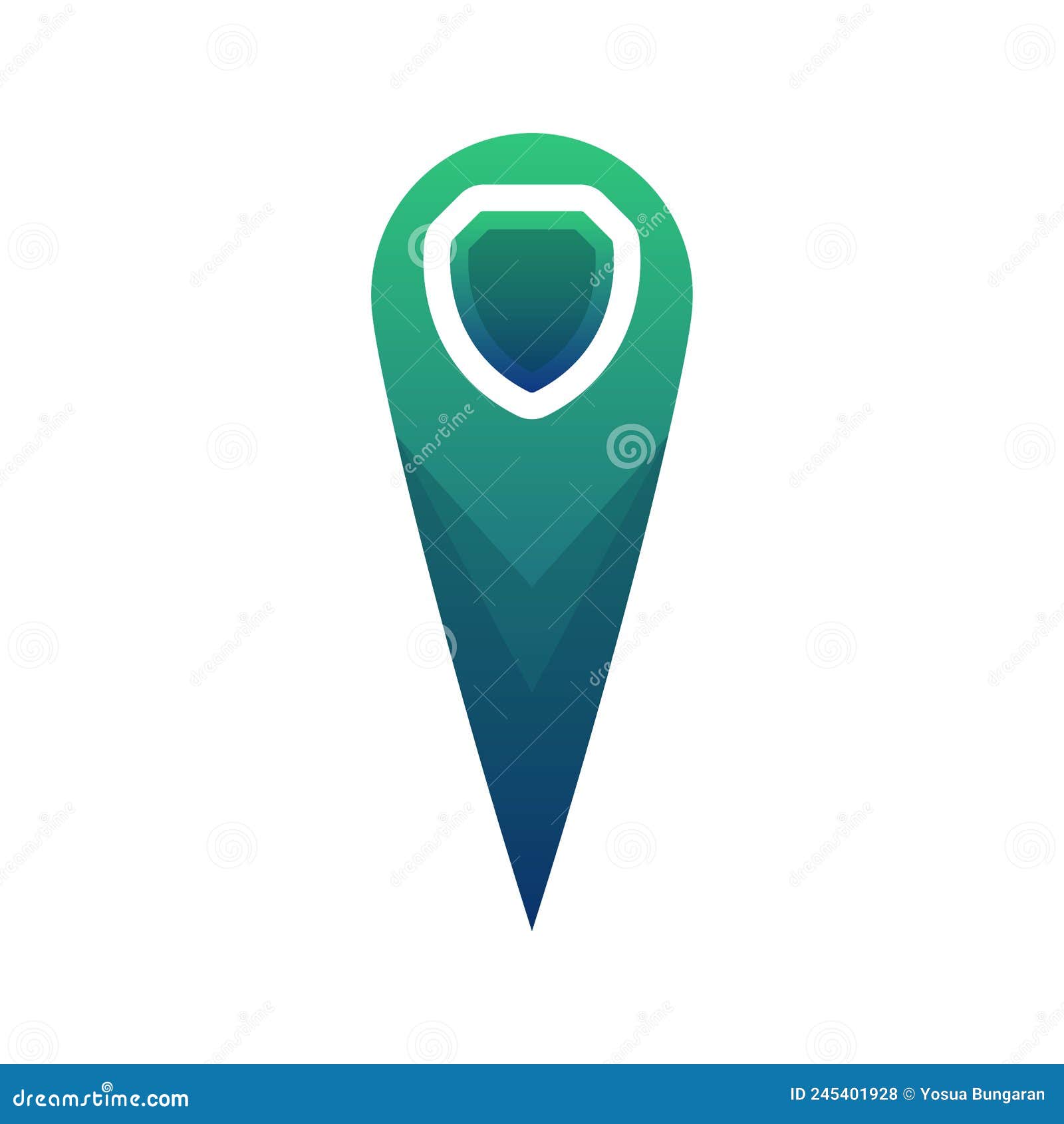 Location Shield Logo Design Template Icon Stock Vector - Illustration ...