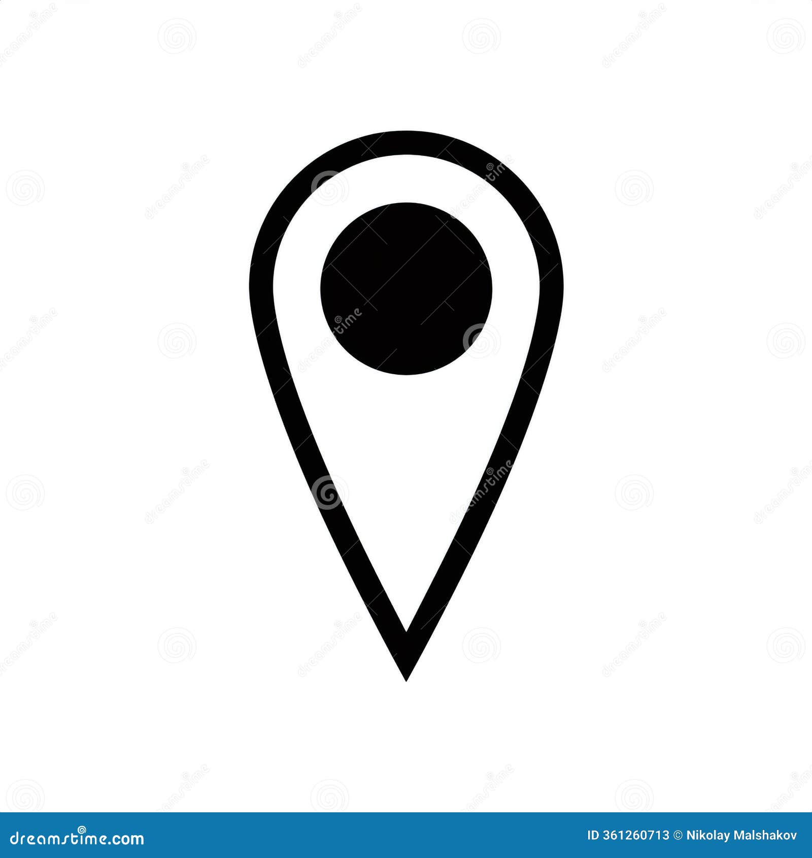 Location Symbol Indicating Place on Map for Gps Navigation Stock ...