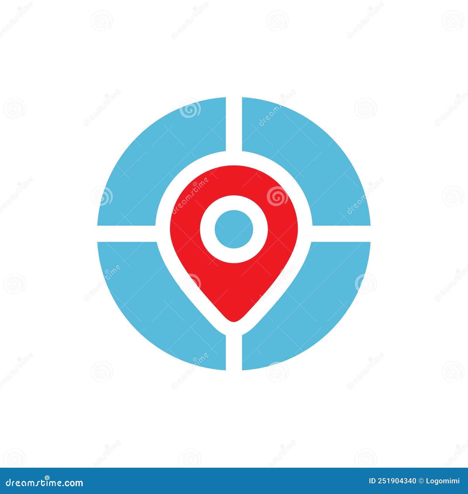 Location Targeting Logo, Map Pin Target Location - Vector Stock Vector ...