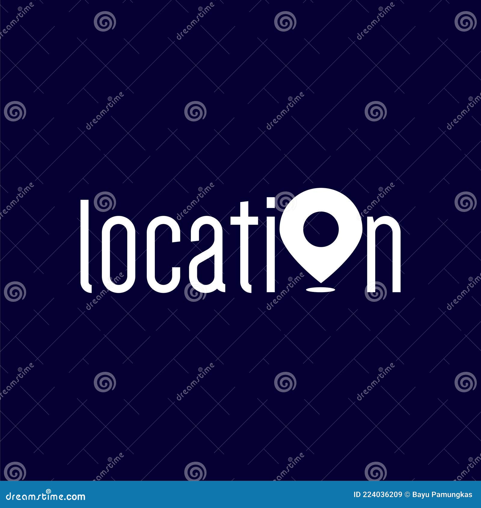 Location Text Logo Vector Template. Logo Text Element Stock Vector ...
