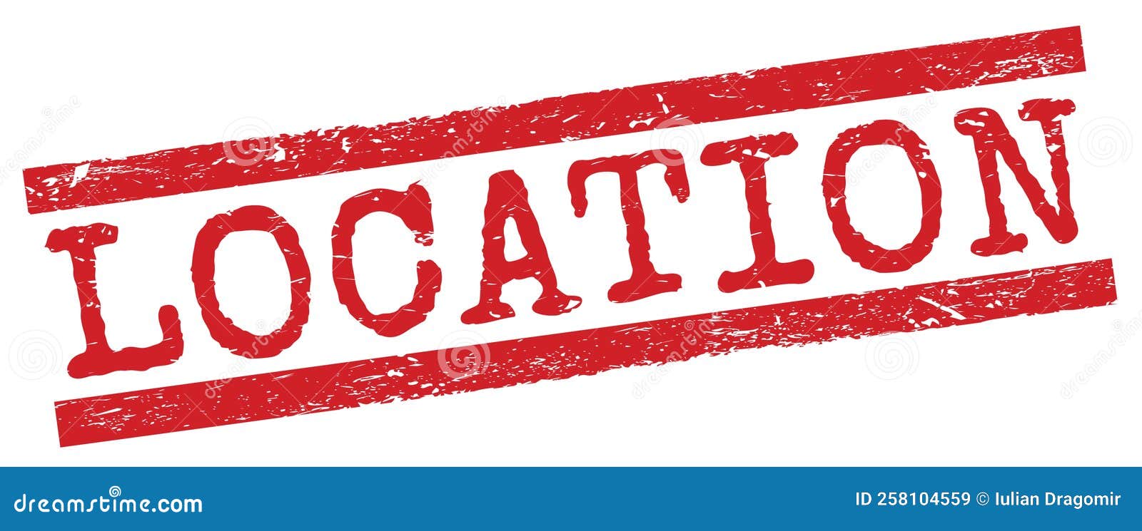 LOCATION Text on Red Lines Stamp Sign Stock Illustration - Illustration ...