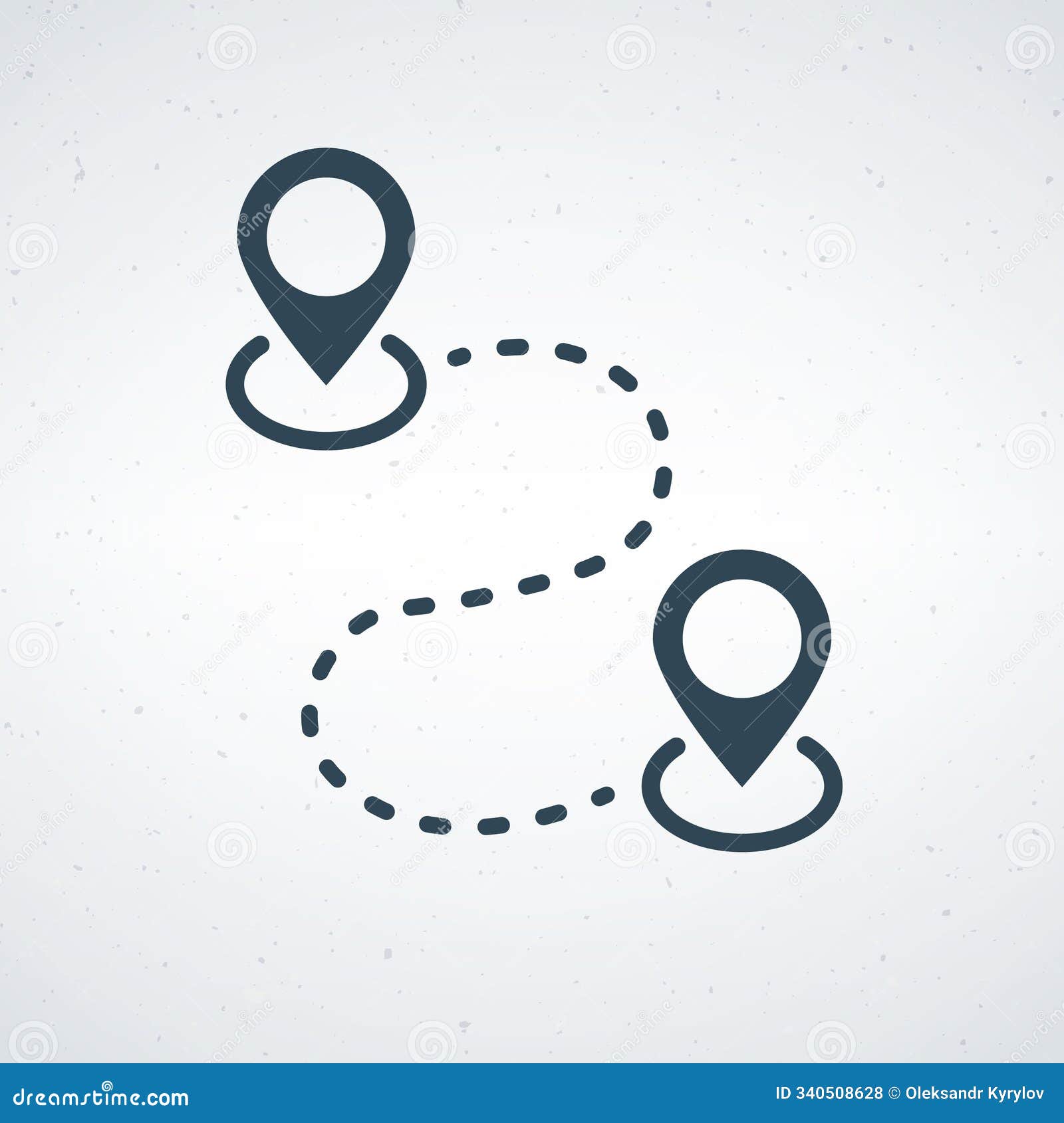 Location Track Navigation Position Pin Modern Simple Idea Vector ...