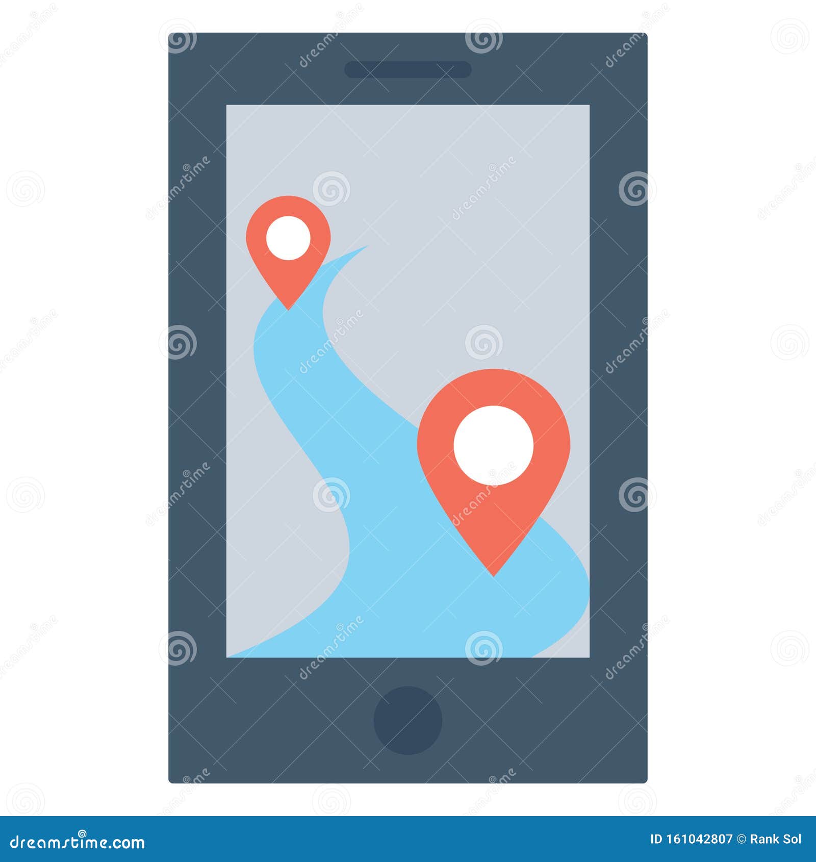 Location Tracker, Isolated Vector Illustration Icon Editable Stock ...