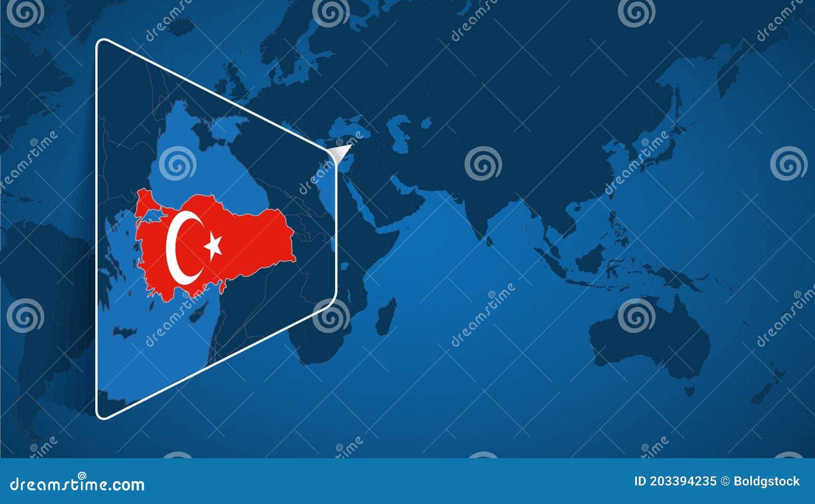 turkey location world map