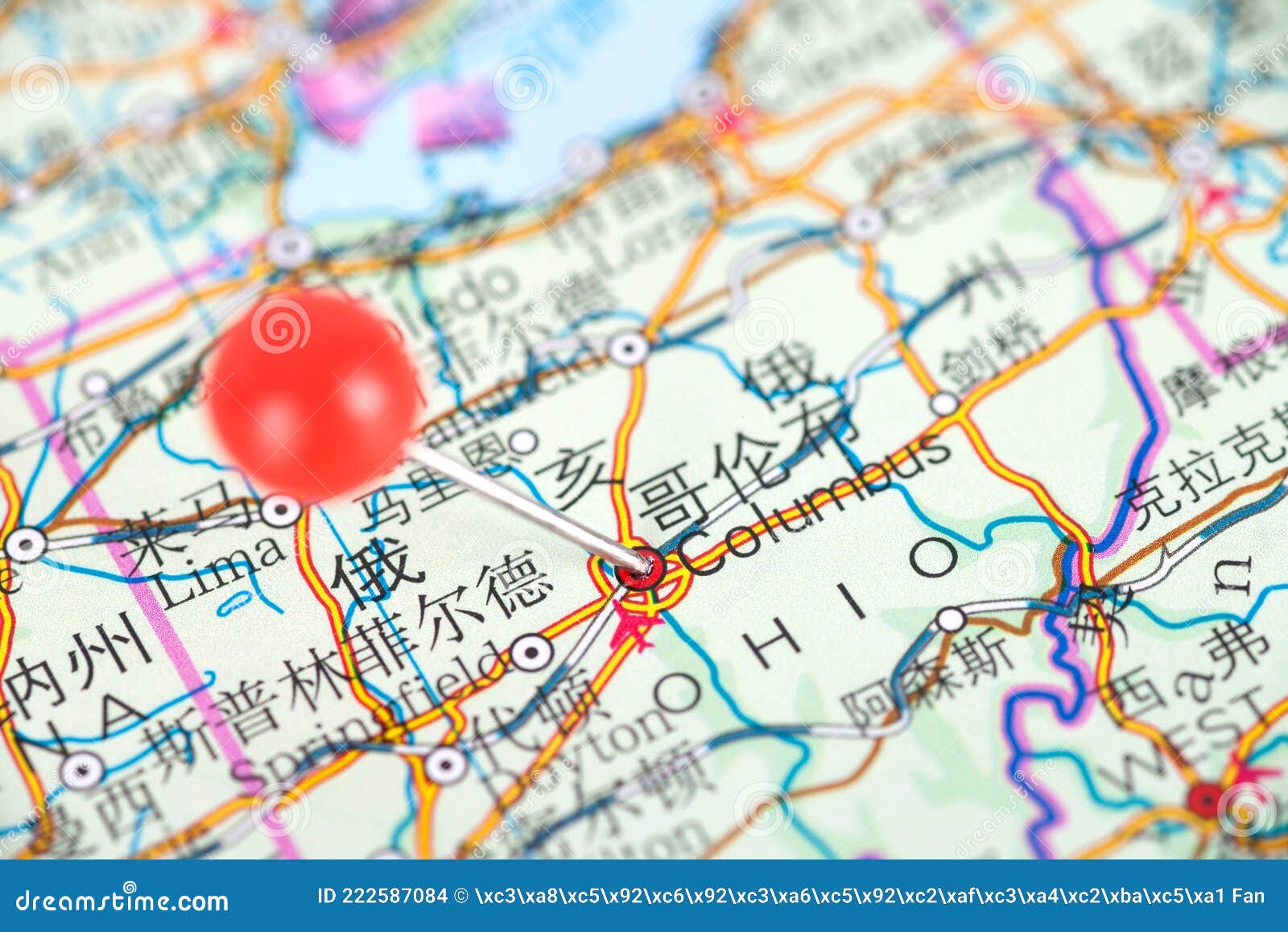 Location of the U.S stock photo. Image of distance, geography - 222587084