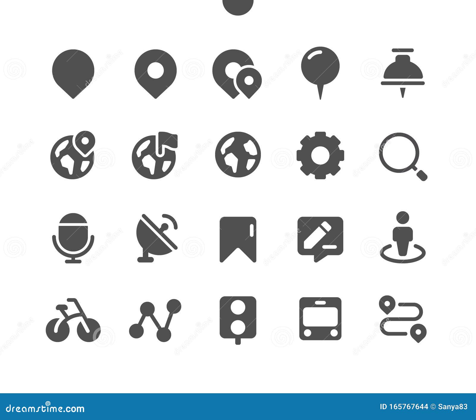 Location V1 UI Pixel Perfect Gut Gestaltete Vector Solid Icons Vektor ...