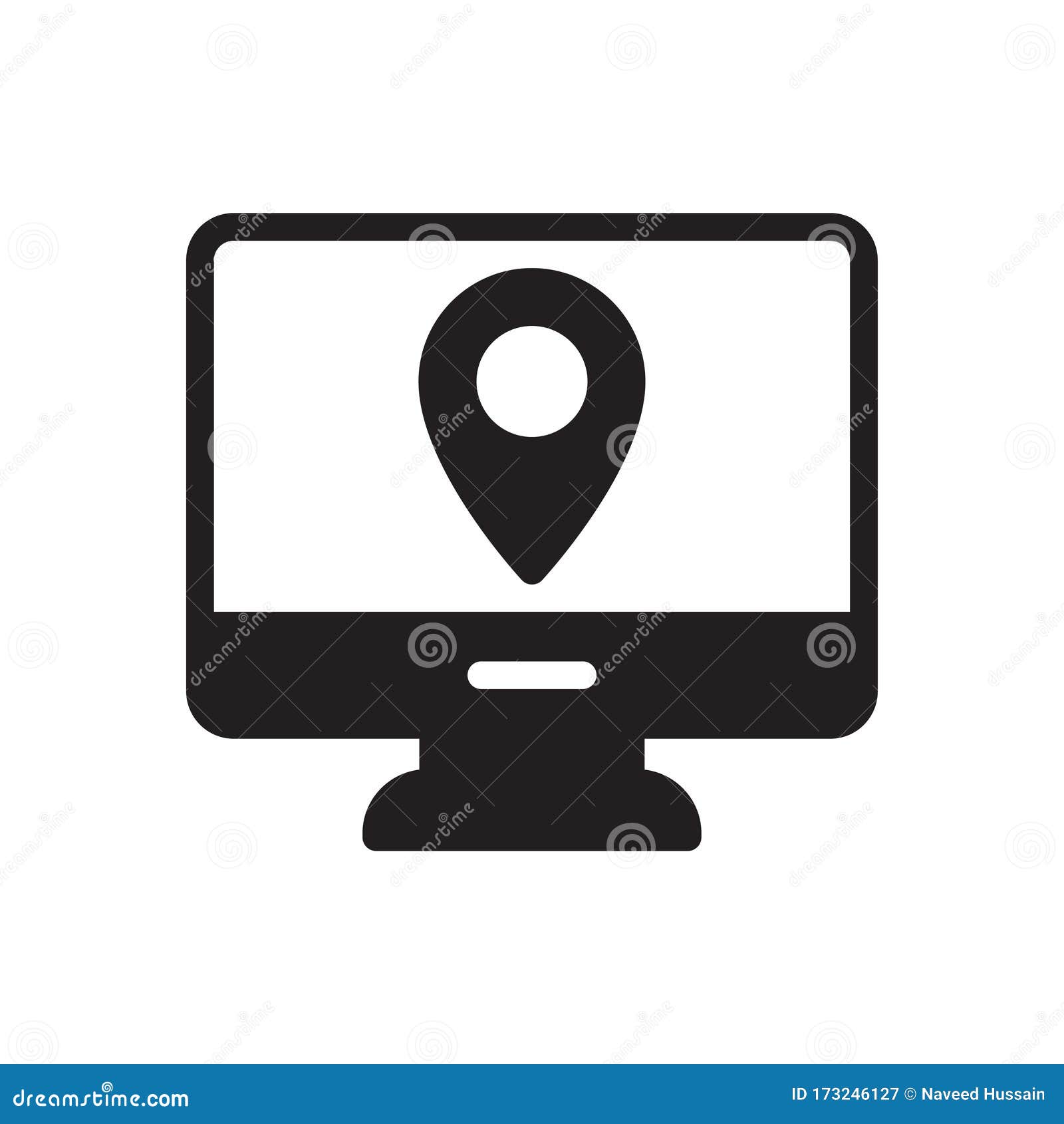 Location Vector Glyph Flat Icon Stock Vector - Illustration of glyph ...
