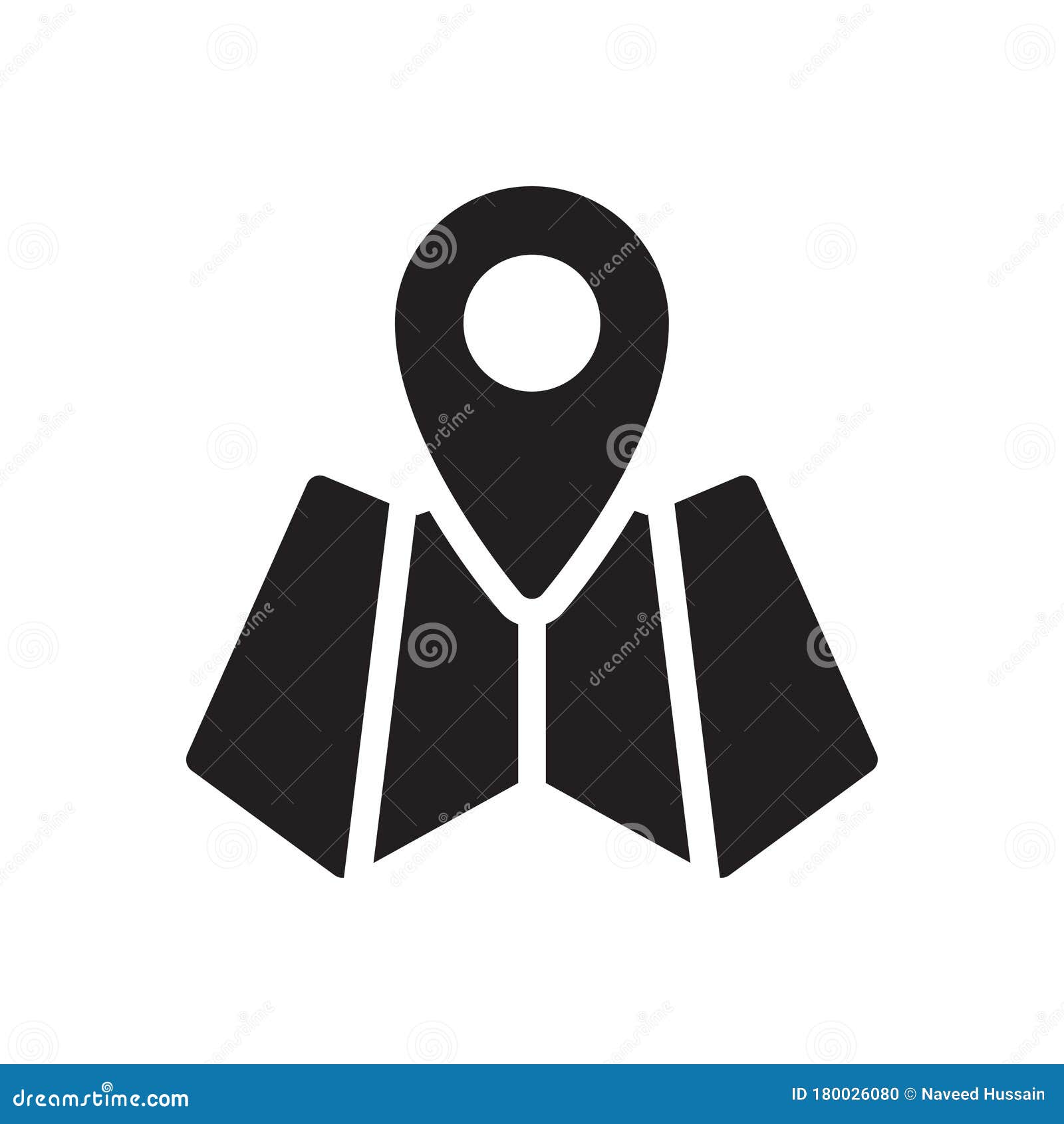 Location Vector Glyph Flat Icon Stock Vector - Illustration of isolated ...