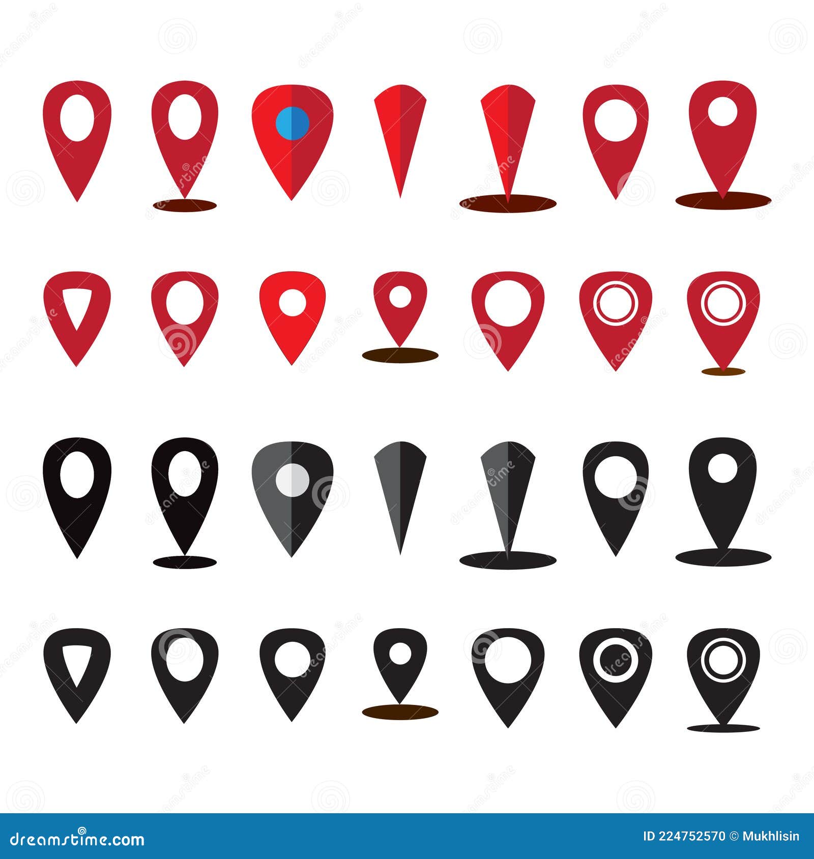 Location Vector Red and Black with Curved Lines. the Pattern Can Be ...