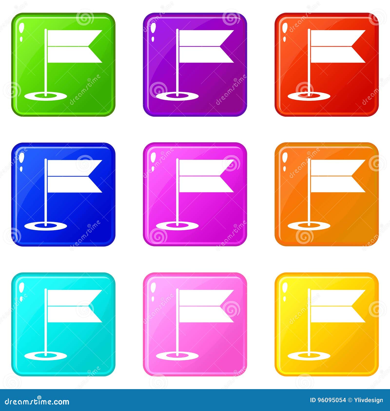 Locator flag icons 9 set stock vector. Illustration of distance - 96095054