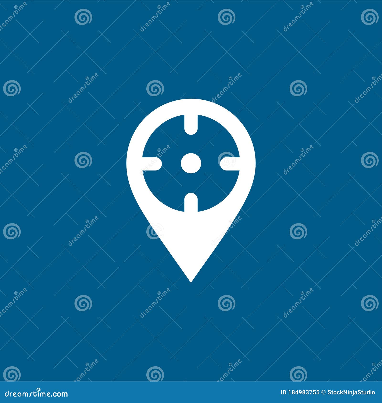 Map Locator Icon Vector. Trendy Flat Map Locator Icon From Ultimate ...