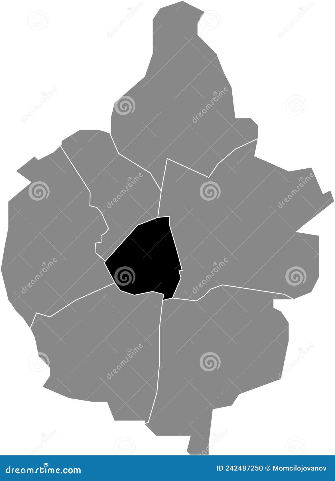 Locator Map of the CENTRUM DISTRICT, MAASTRICHT Stock Vector ...
