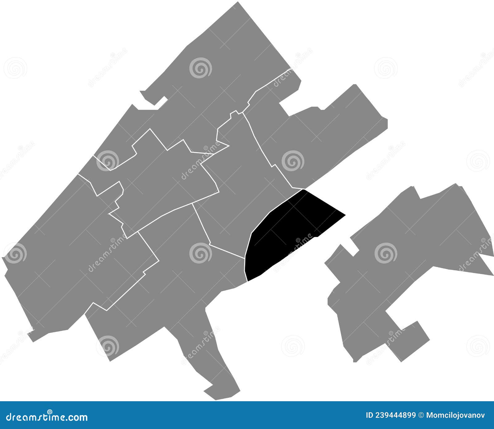 Locator Map of the LAAK DISTRICT Stock Vector - Illustration of city ...