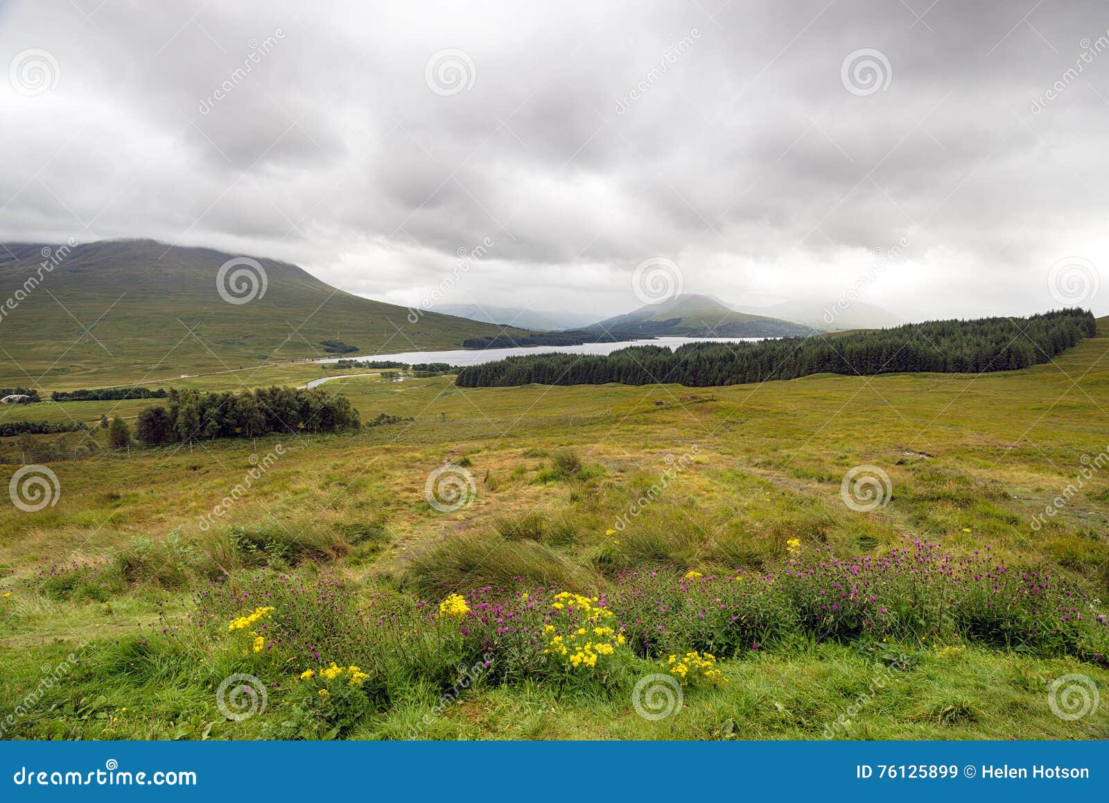 Loch Ba in Scotland stock image. Image of kingdom, nature - 76125899