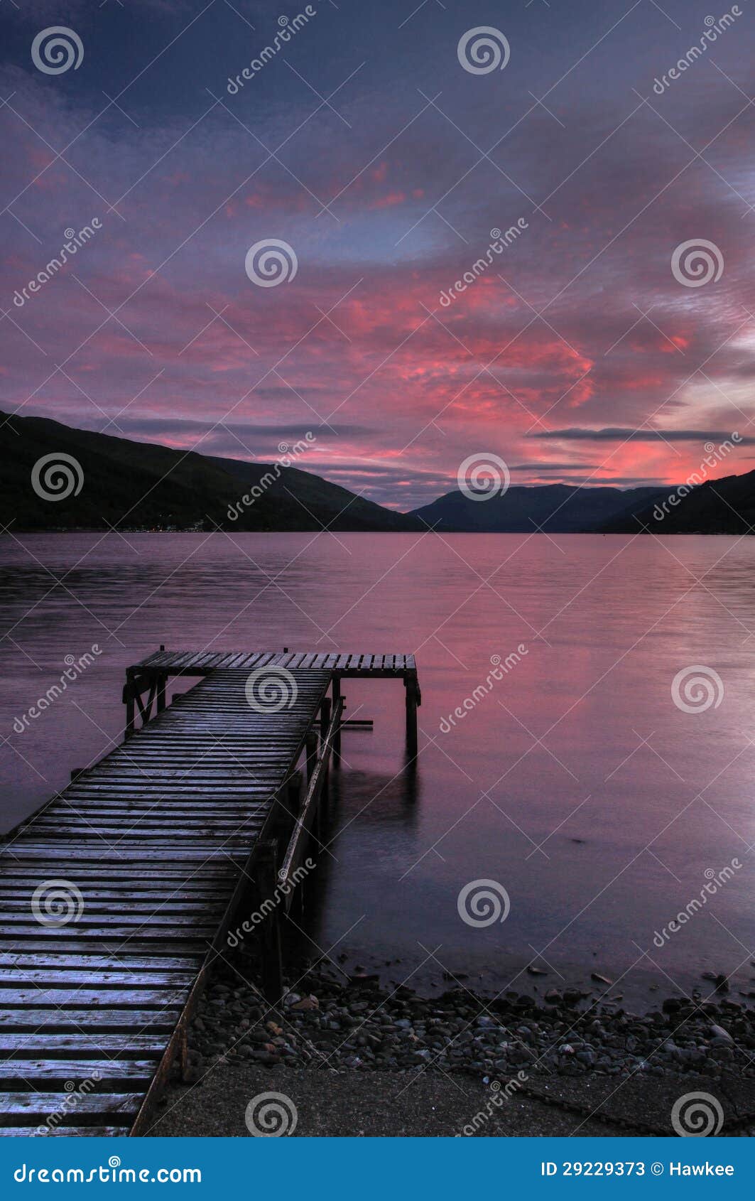 Loch Earn in Saint Fillans with Pier and Coast Stock Image - Image of ...