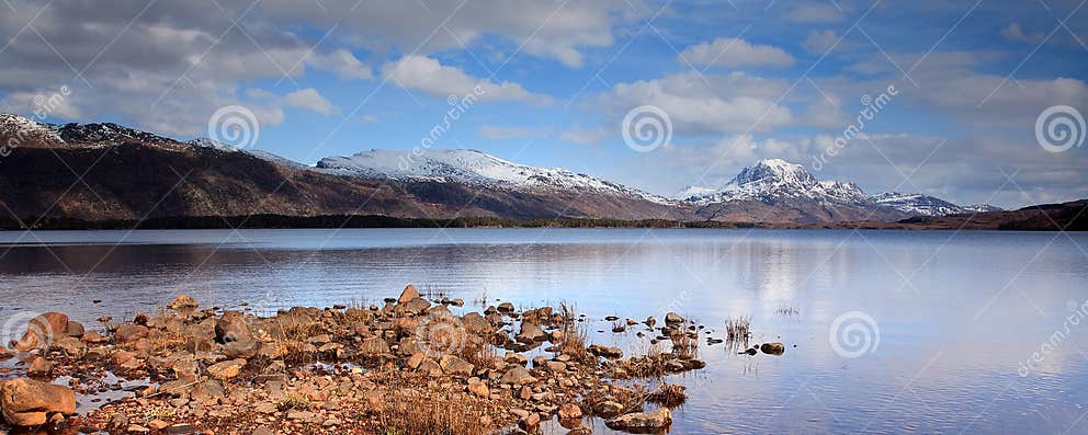 Loch Maree landscape stock image. Image of nature, view - 14095009