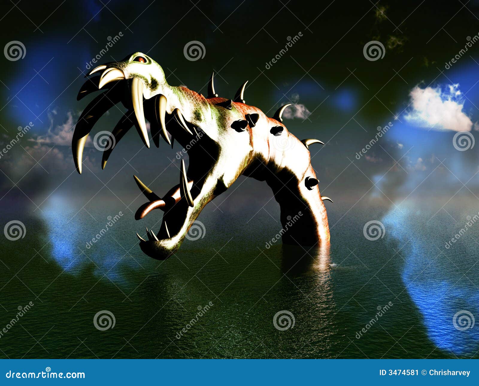 Loch Monster Ness Scary Stock Illustrations – 62 Loch Monster Ness ...