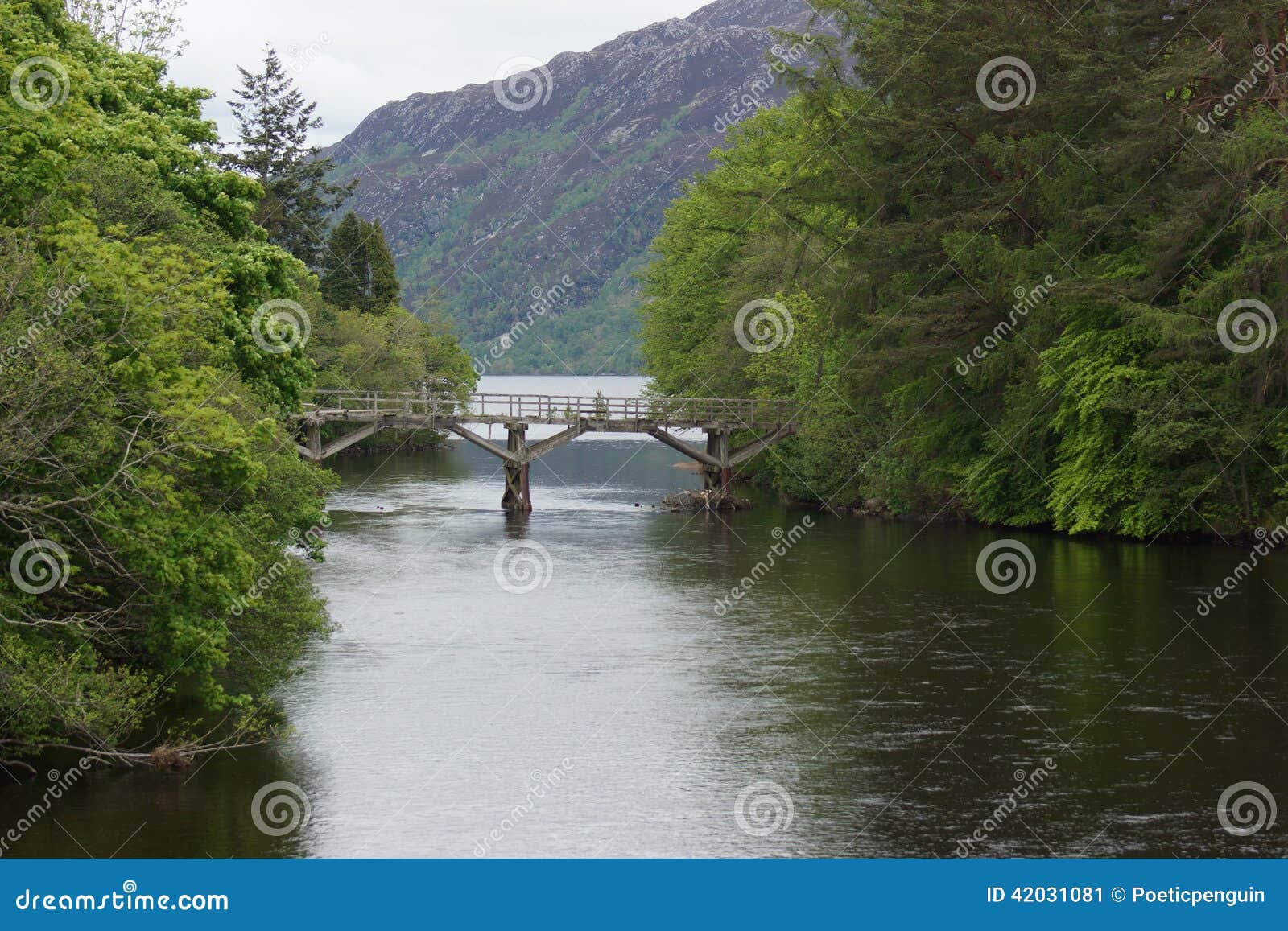 Loch Ness Gateway Bridge - Fort Augustus Stock Image - Image of magic ...