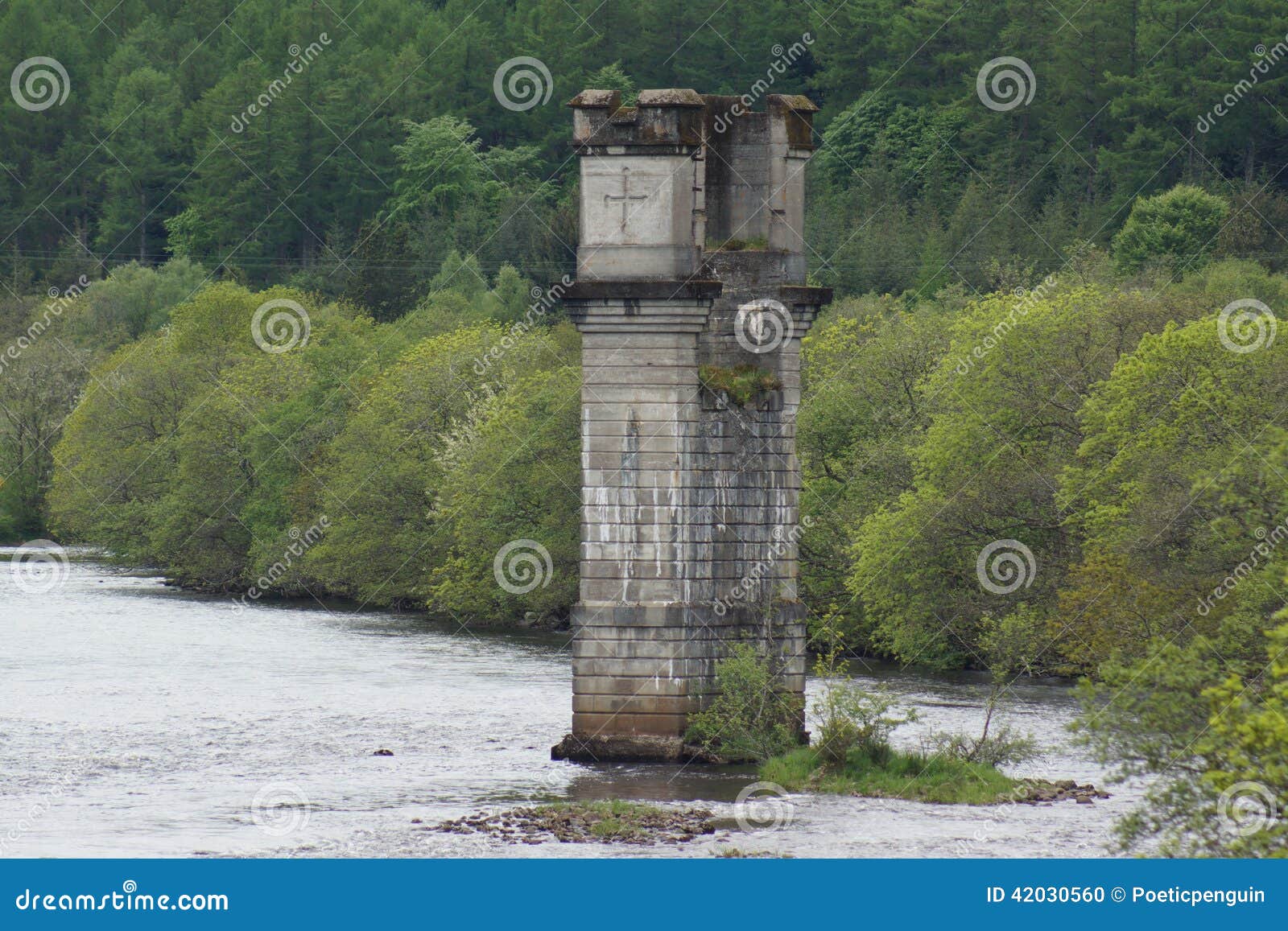 Loch Ness River Tower stock photo. Image of magical, ness - 42030560
