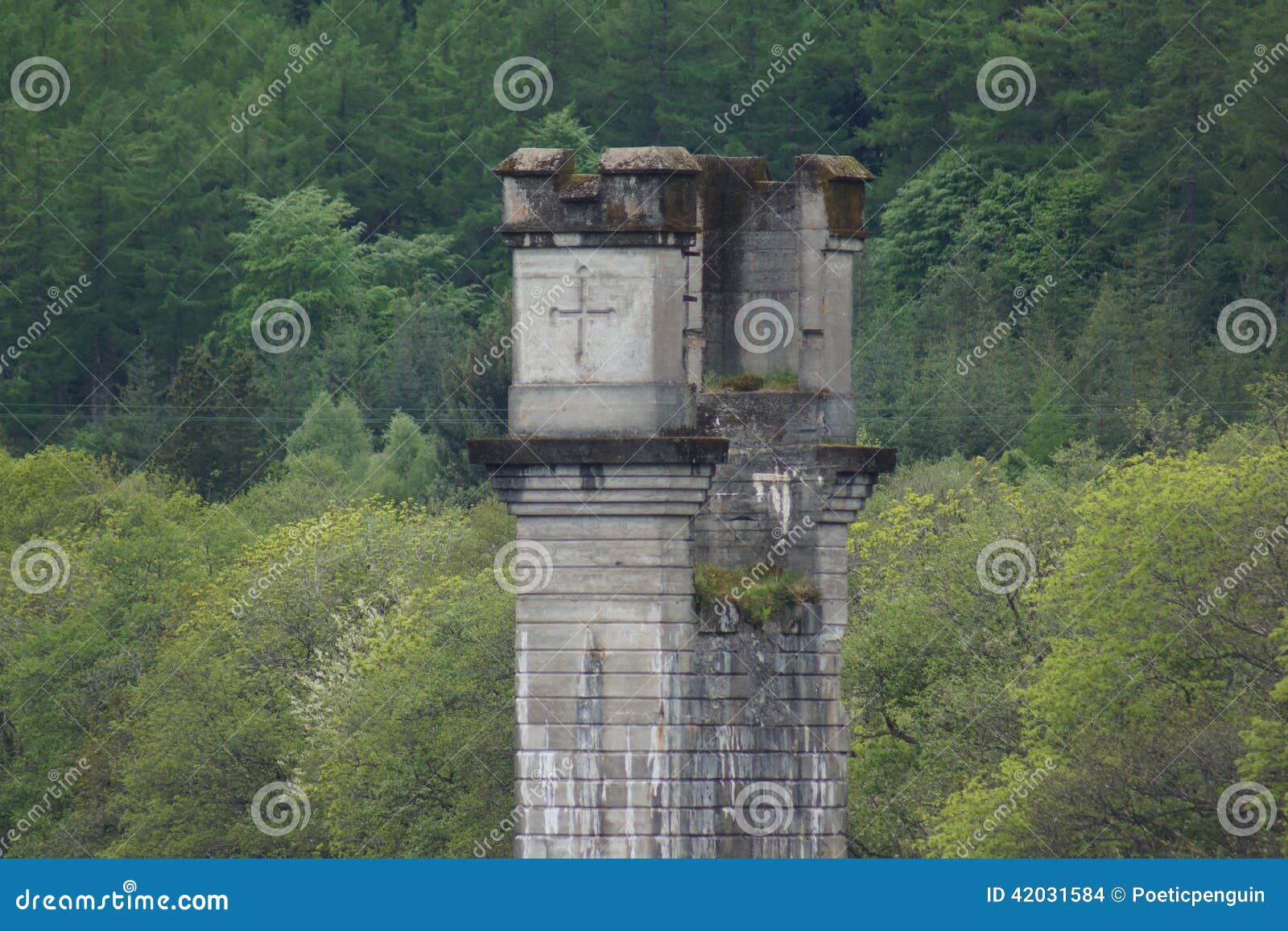 Loch Ness River Tower stock photo. Image of magic, loch - 42031584