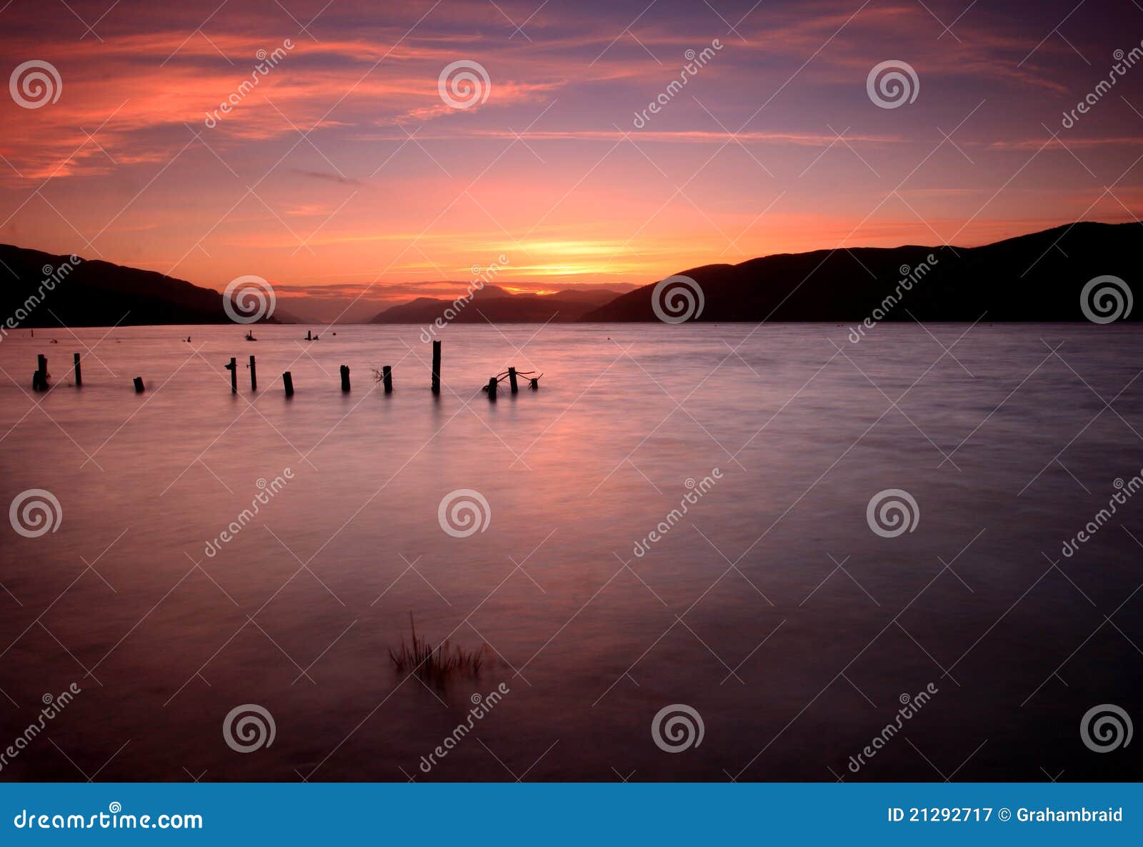 Loch Ness Sunset, Highlands, Scotland Stock Image - Image of scotland ...
