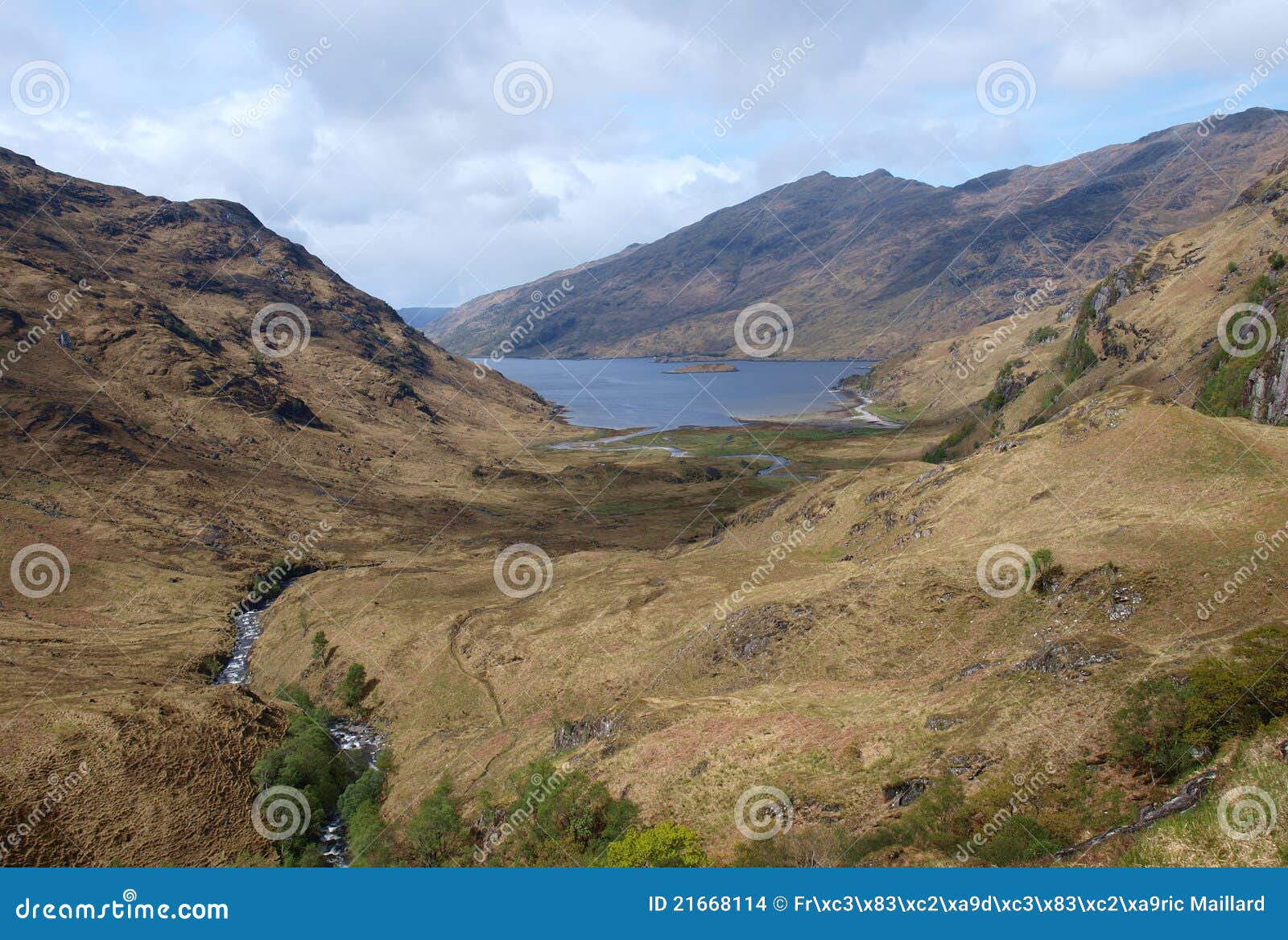 Loch Nevis, Scotland. stock photo. Image of stream, hiking - 21668114