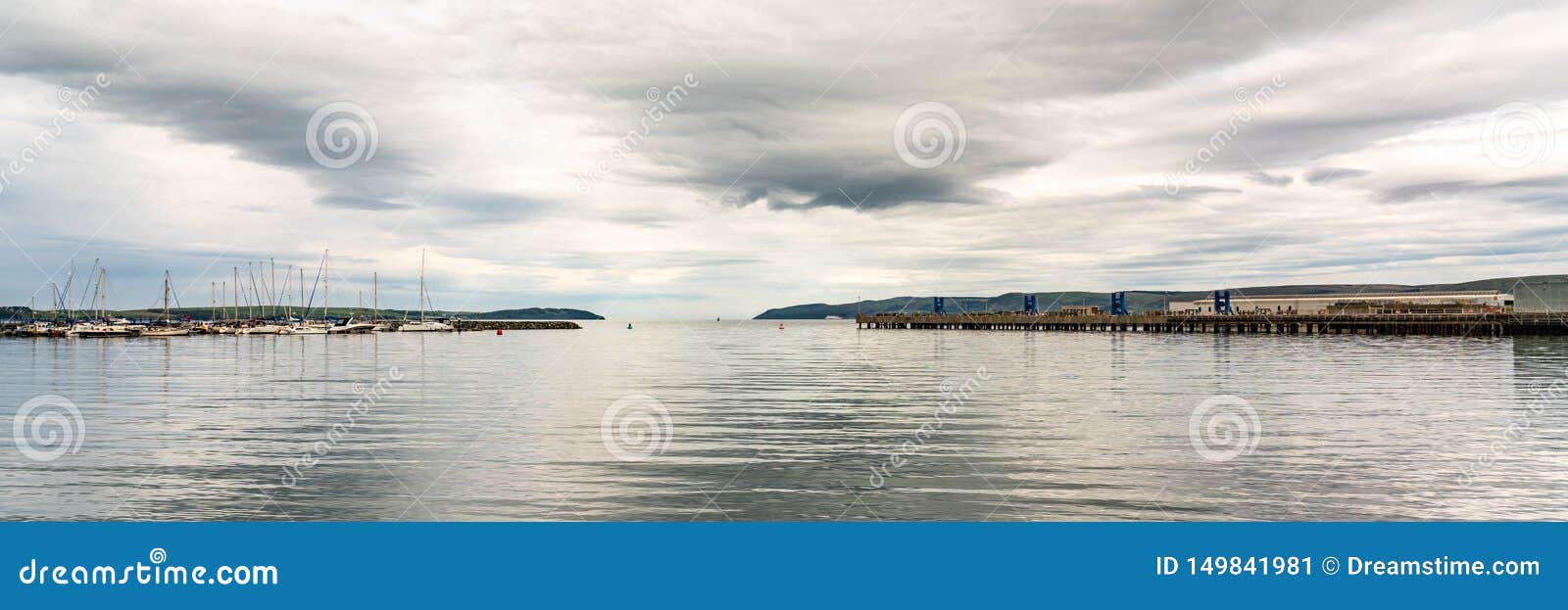 Loch Ryan from Stranraer Harbour Stock Image - Image of marina, europe ...