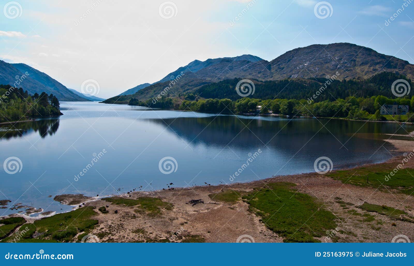 Loch Shiel stock image. Image of peaceful, glenfinnan - 25163975