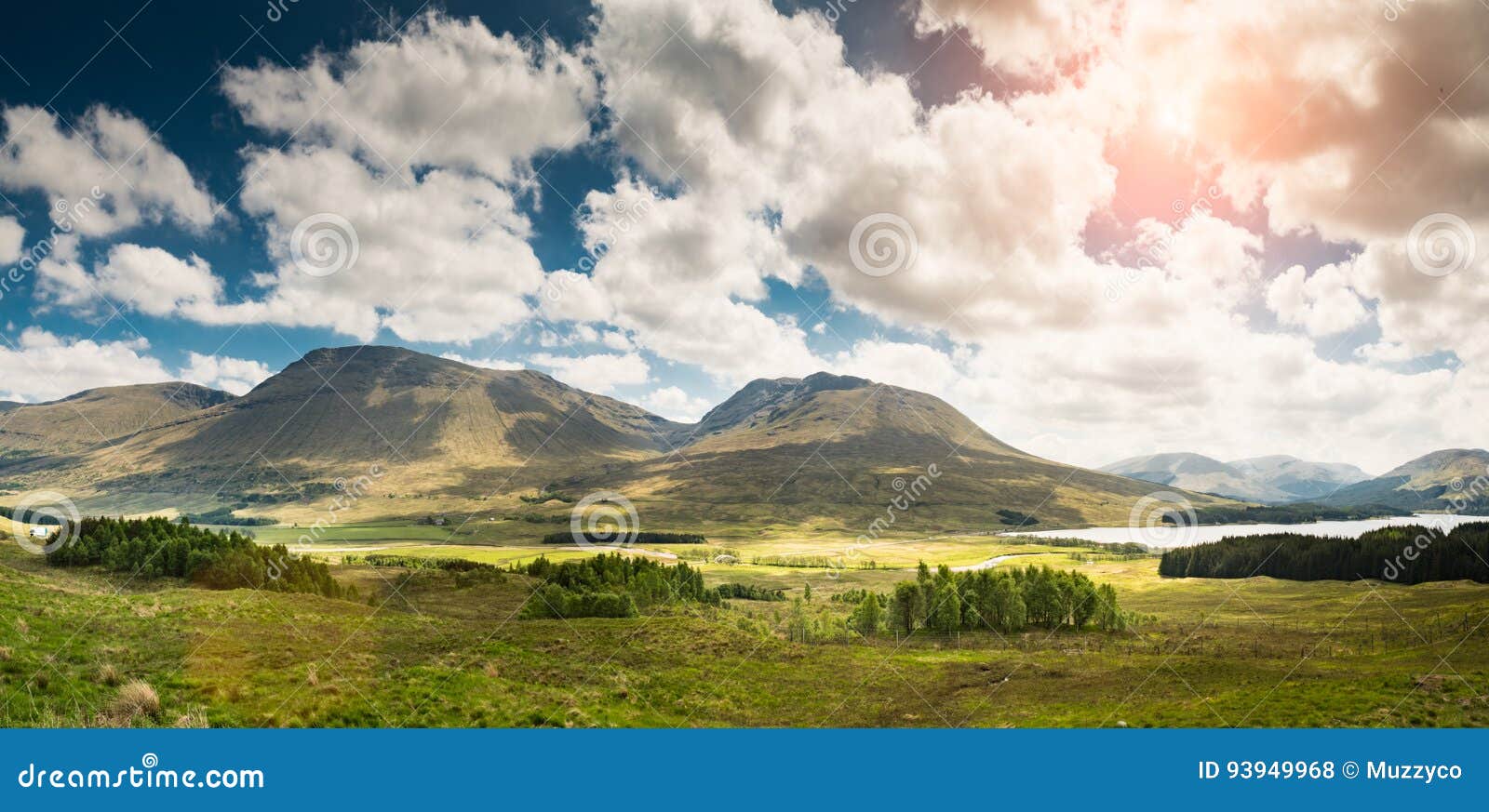 Loch Tulla Viewpoint stock photo. Image of lake, mountain - 93949968