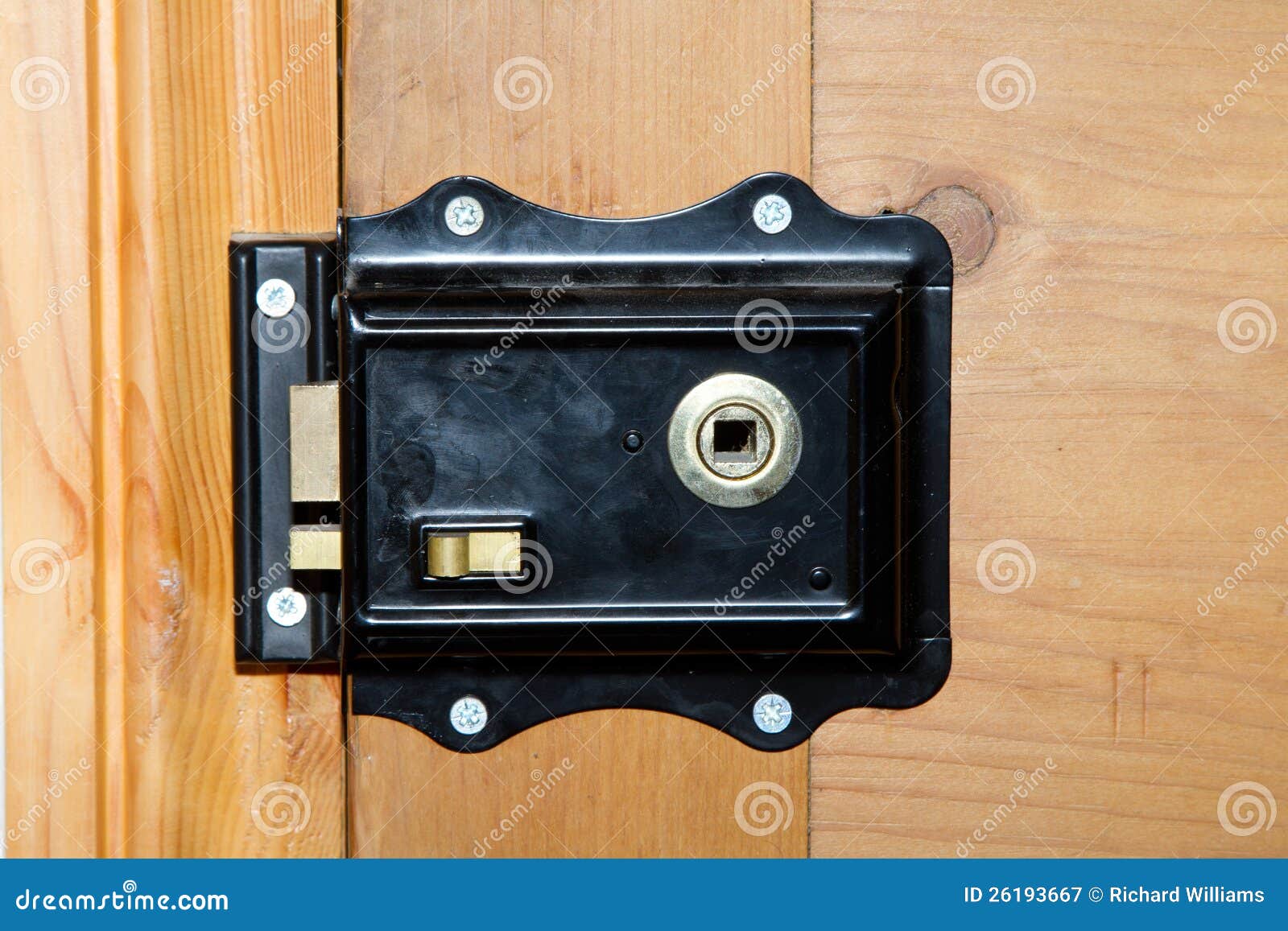 Lock. stock image. Image of item, wooden, grain, black - 26193667