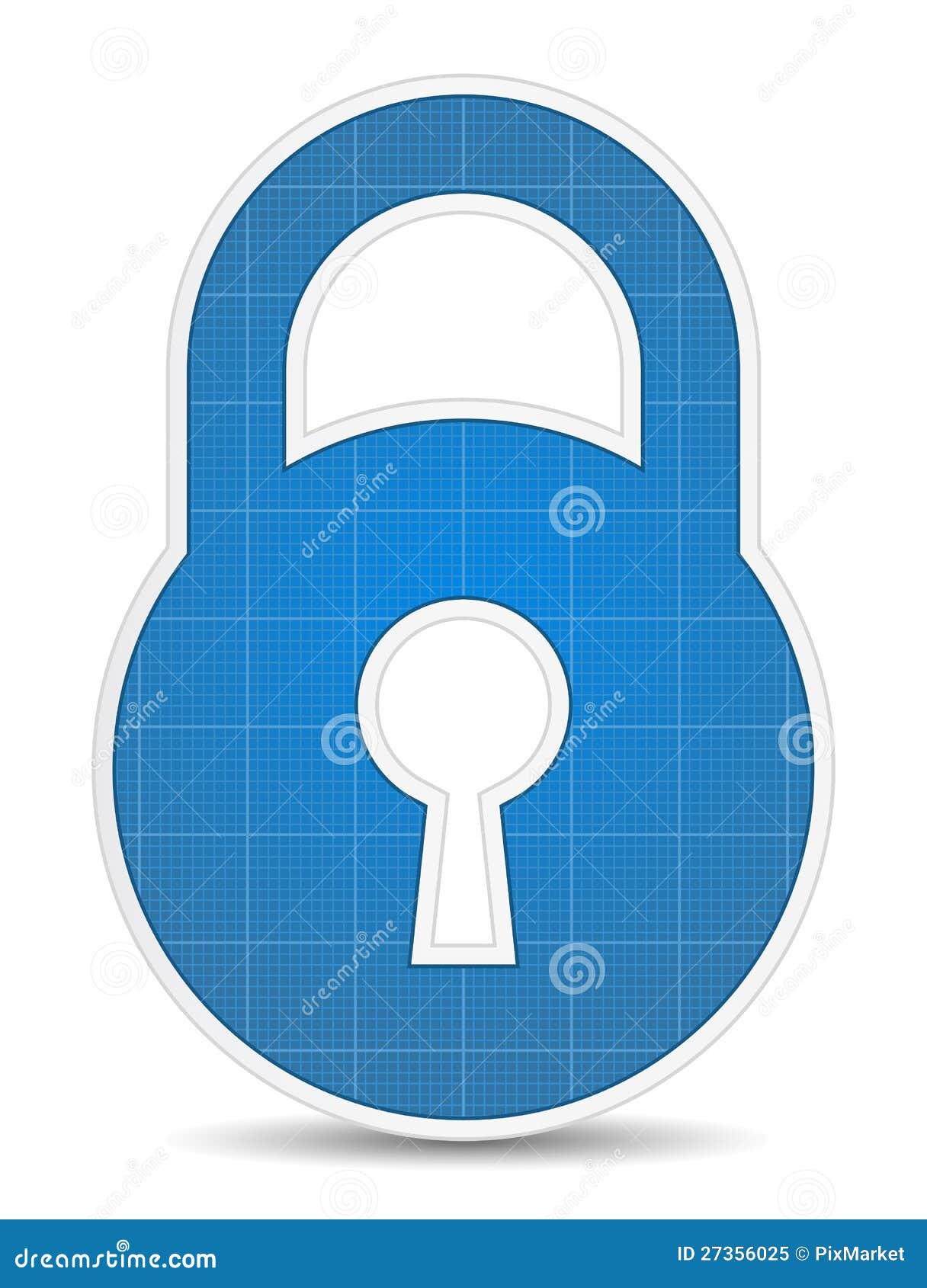 Padlock Blueprint Stock Illustrations – 103 Padlock Blueprint Stock ...