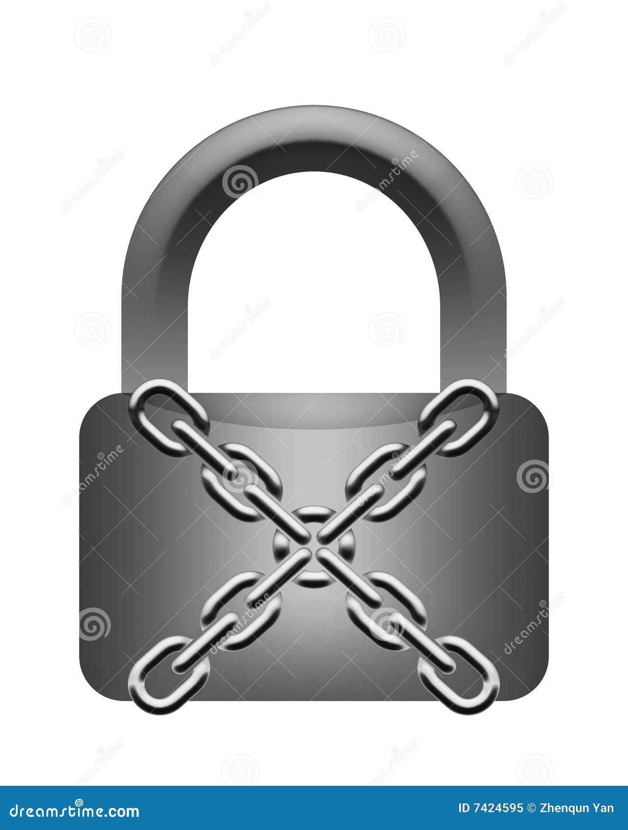 Lock stock illustration. Illustration of iron, encrypt - 7424595