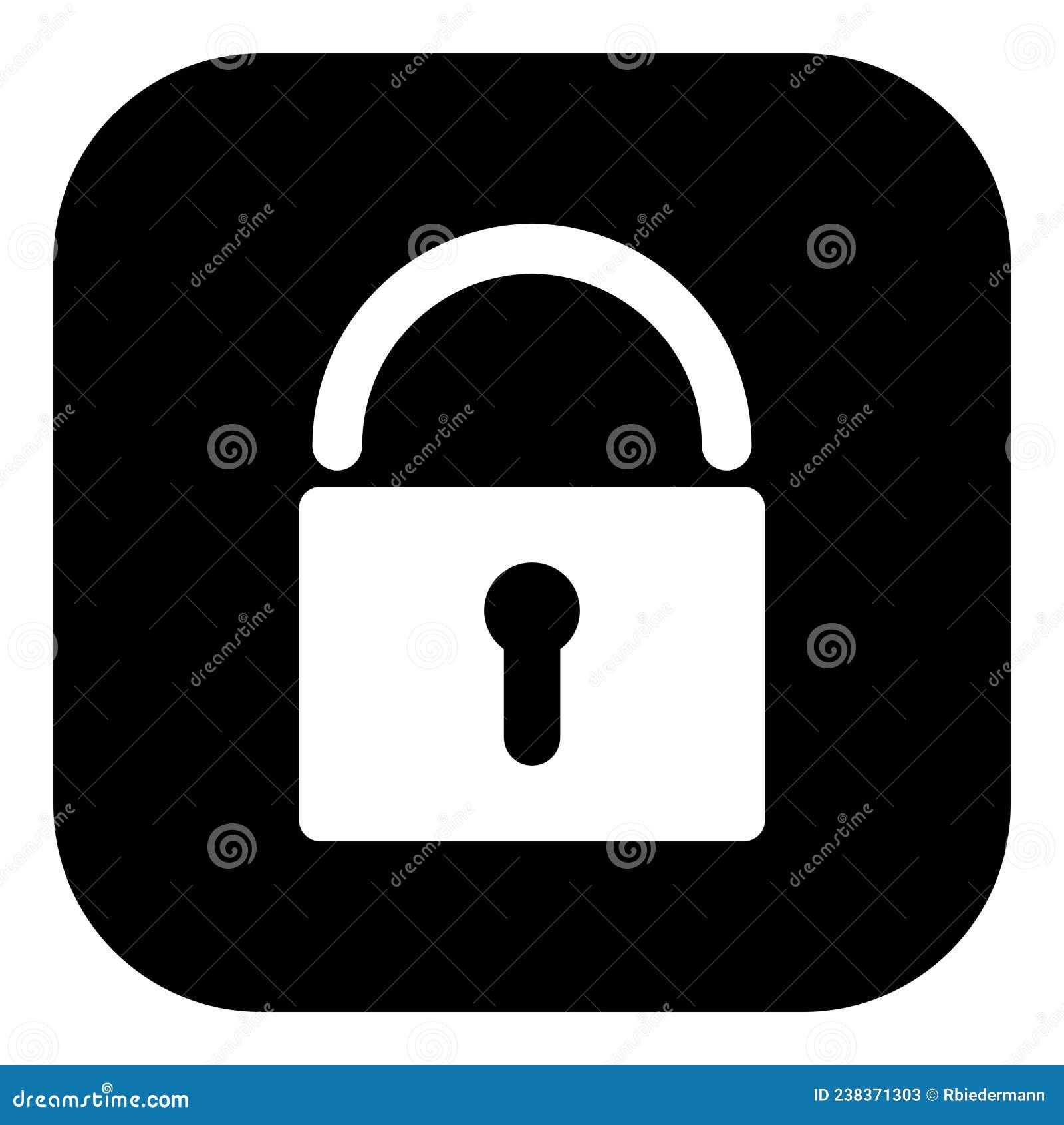 Lock and app icon stock vector. Illustration of black - 238371303