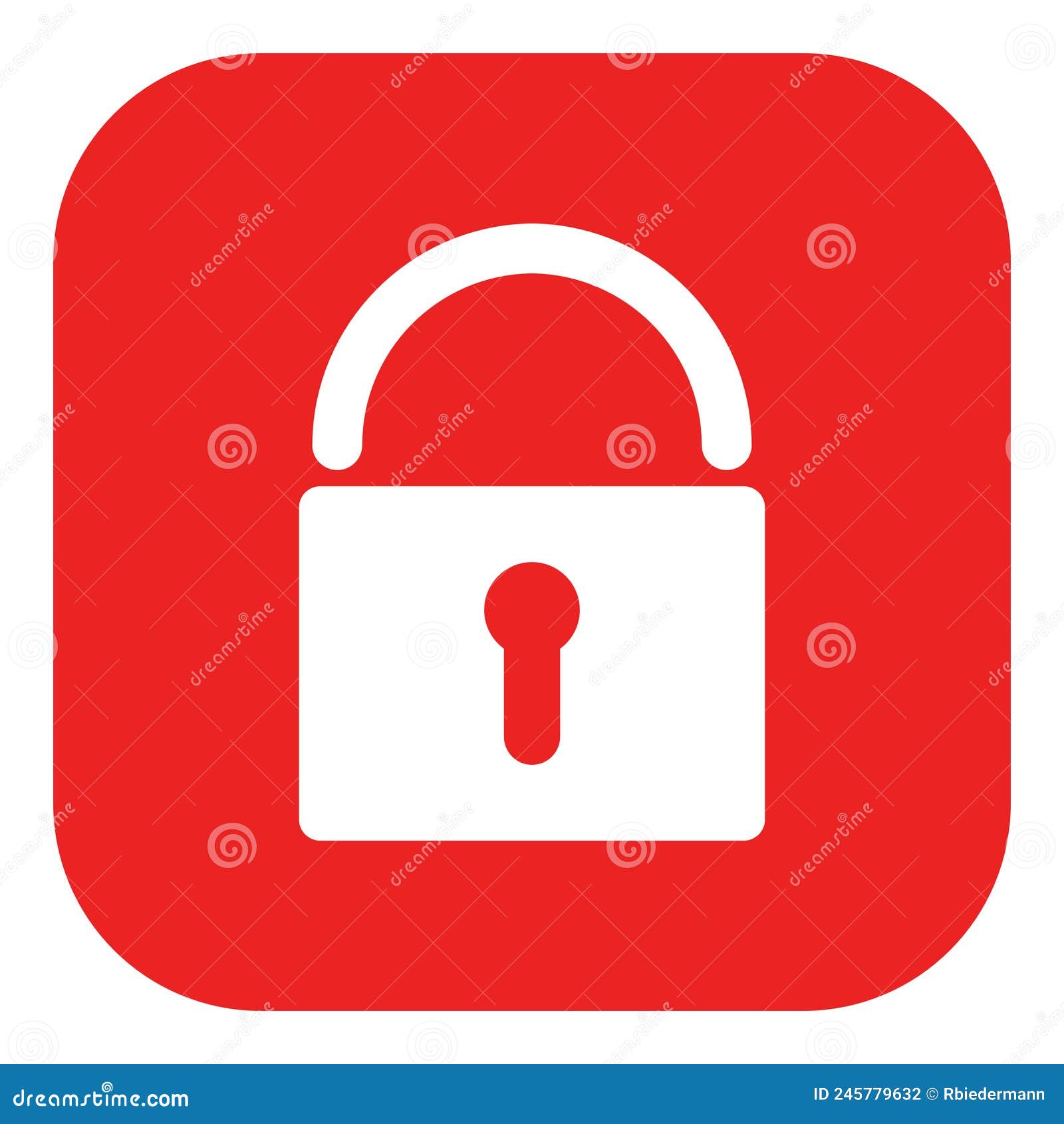 Lock and app icon stock vector. Illustration of white - 245779632