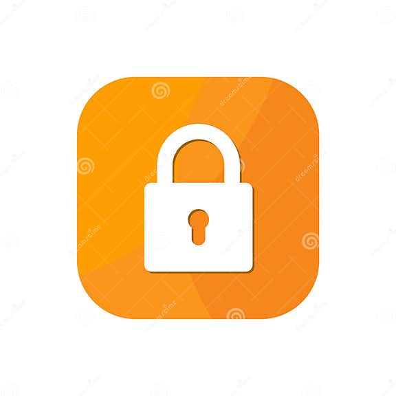 Lock App Icon stock vector. Illustration of symbol, modern - 94802816