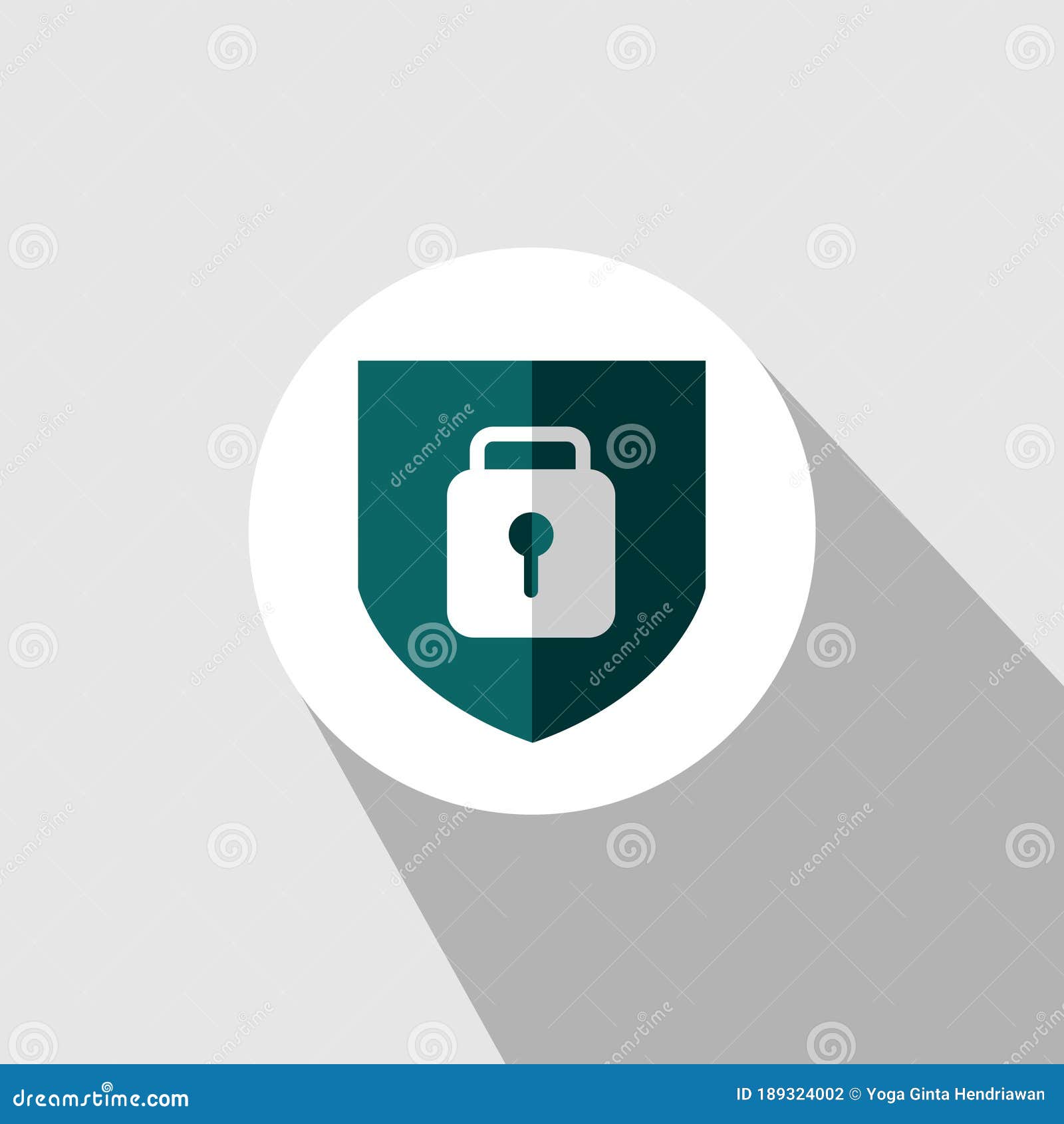 Shield with Padlock. Protection Modern Concept. Illustration Vector ...