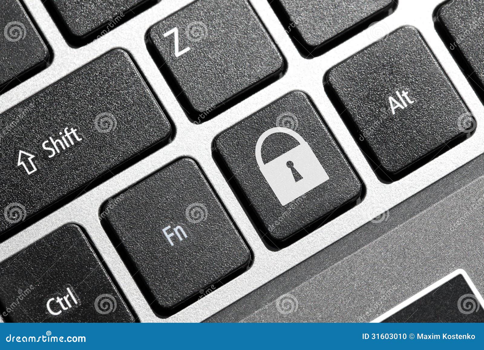 Lock button stock photo. Image of global, keyboard, communication ...