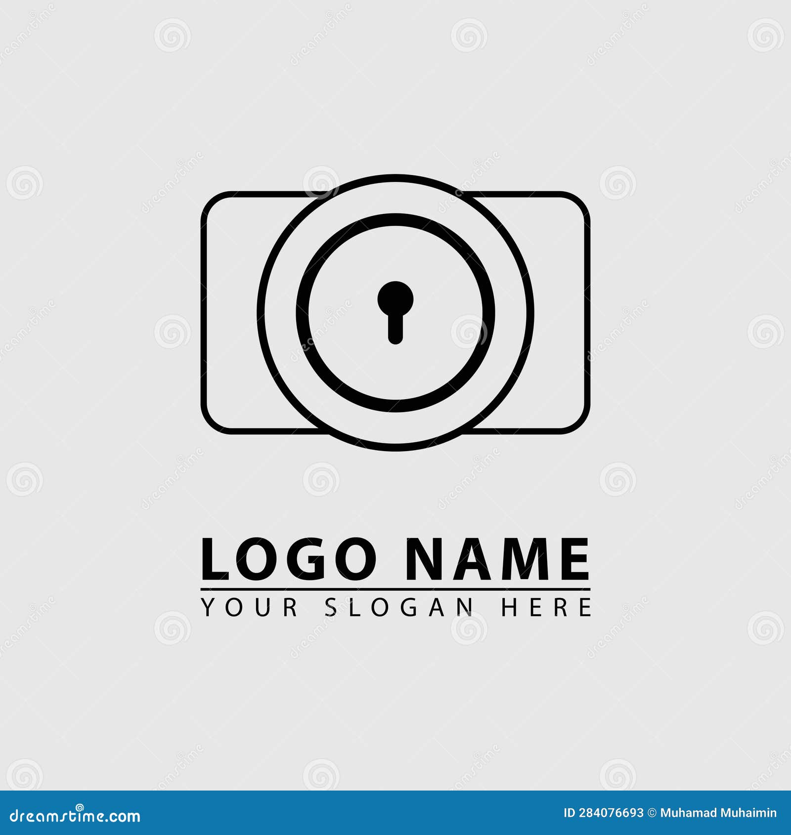 Lock Camera Logo Icon Vector Stock Vector - Illustration of network ...