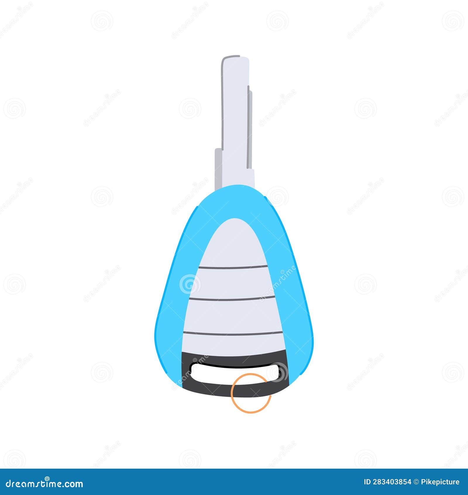 Lock Car Key Cartoon Vector Illustration Stock Vector - Illustration of ...