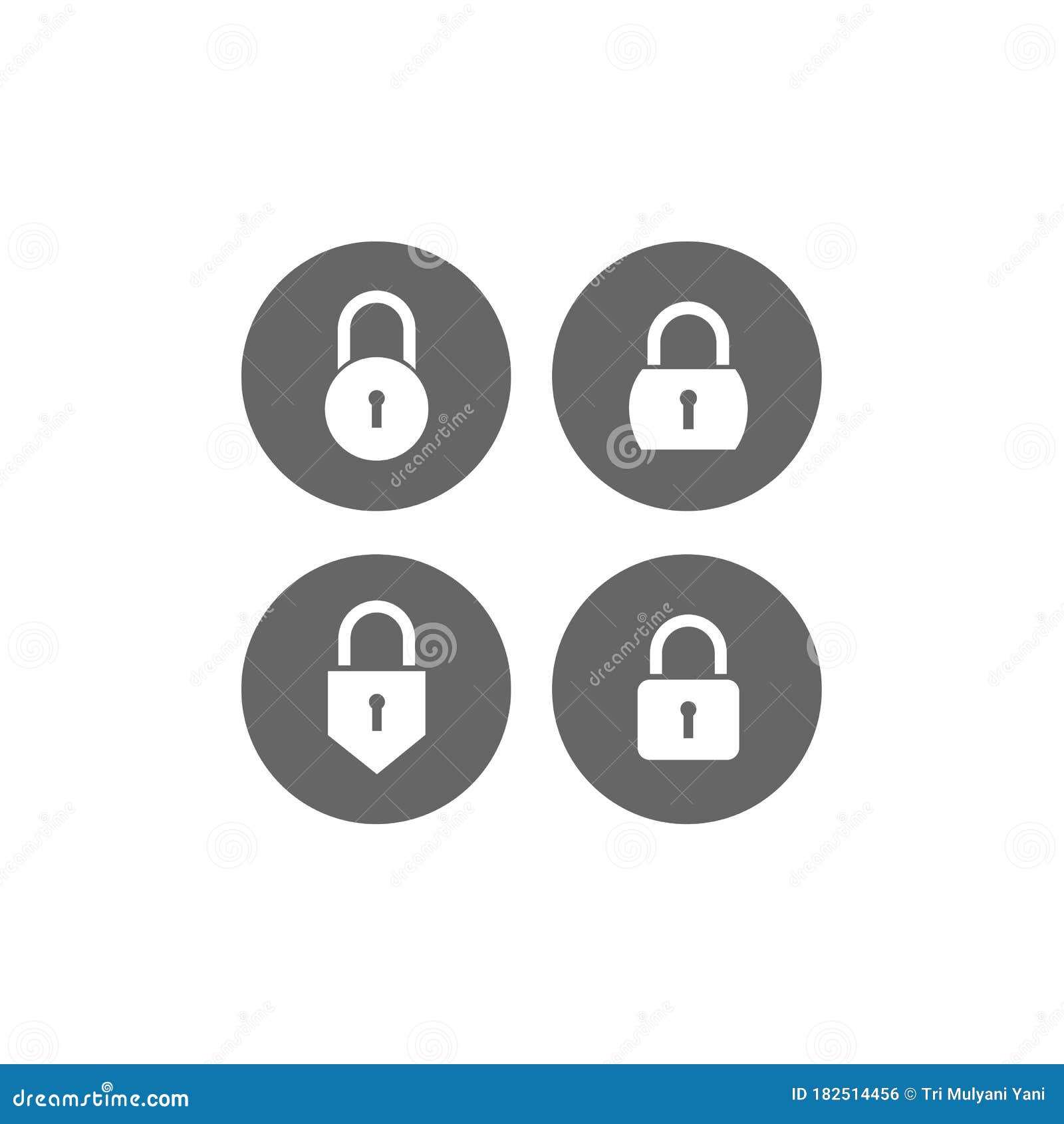 Lock Icon Vector Design Symbol Stock Vector - Illustration of keyhole ...