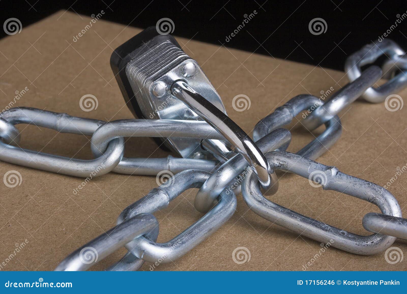 Lock and chain stock photo. Image of chain, precaution - 17156246