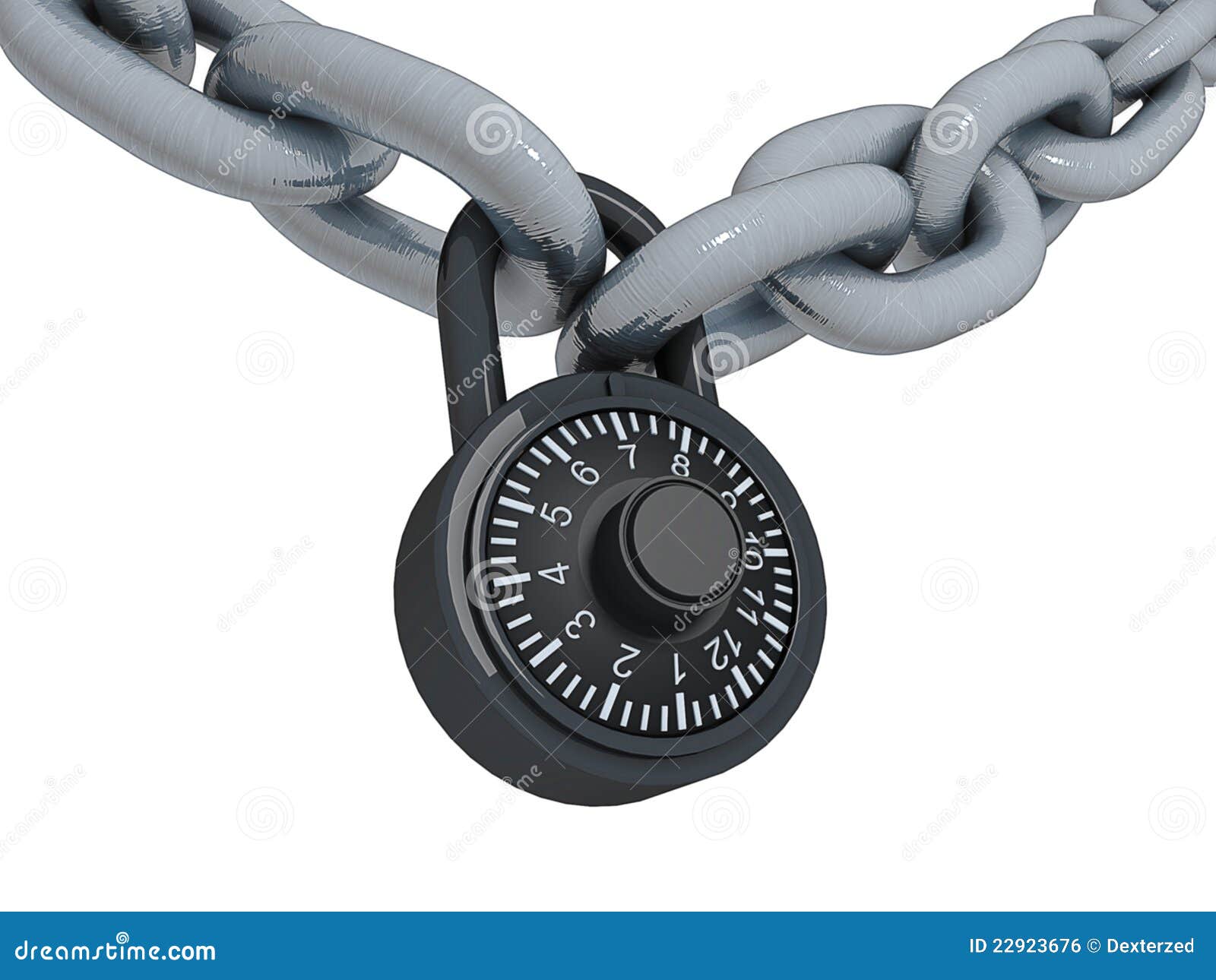 Lock and Chain stock illustration. Illustration of protection - 22923676