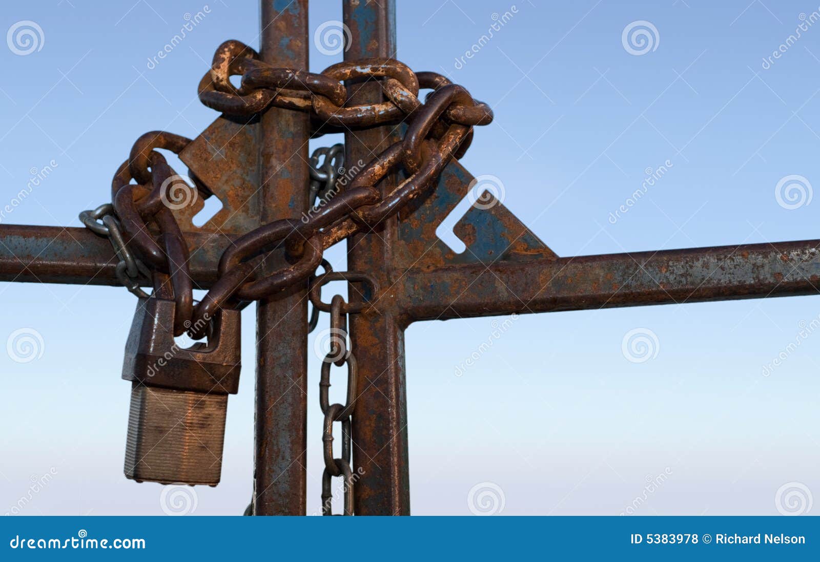 Lock and Chain stock photo. Image of closeup, security - 5383978